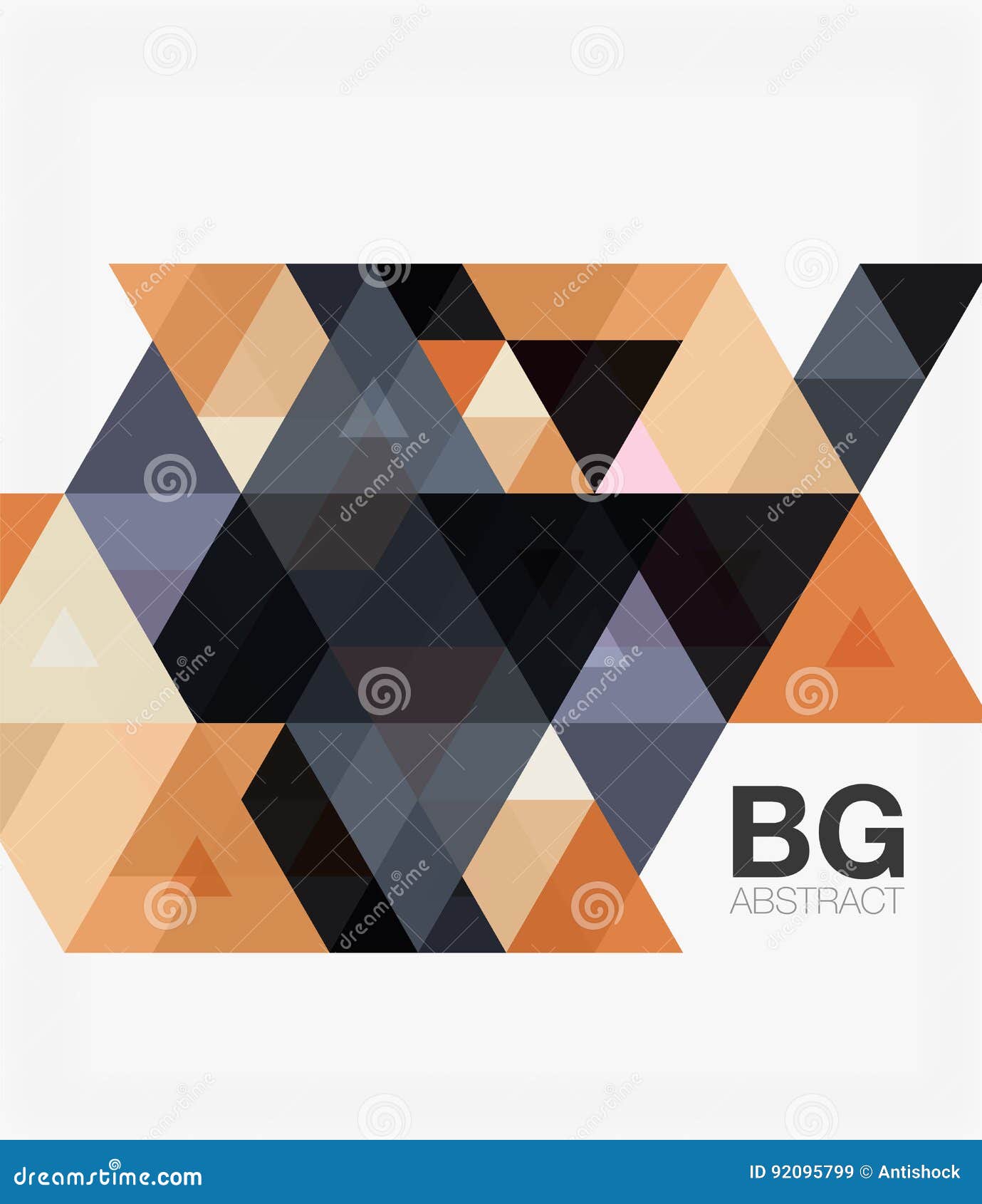 Vector Abstract Colorful Triangle Repetition Stock Vector ...