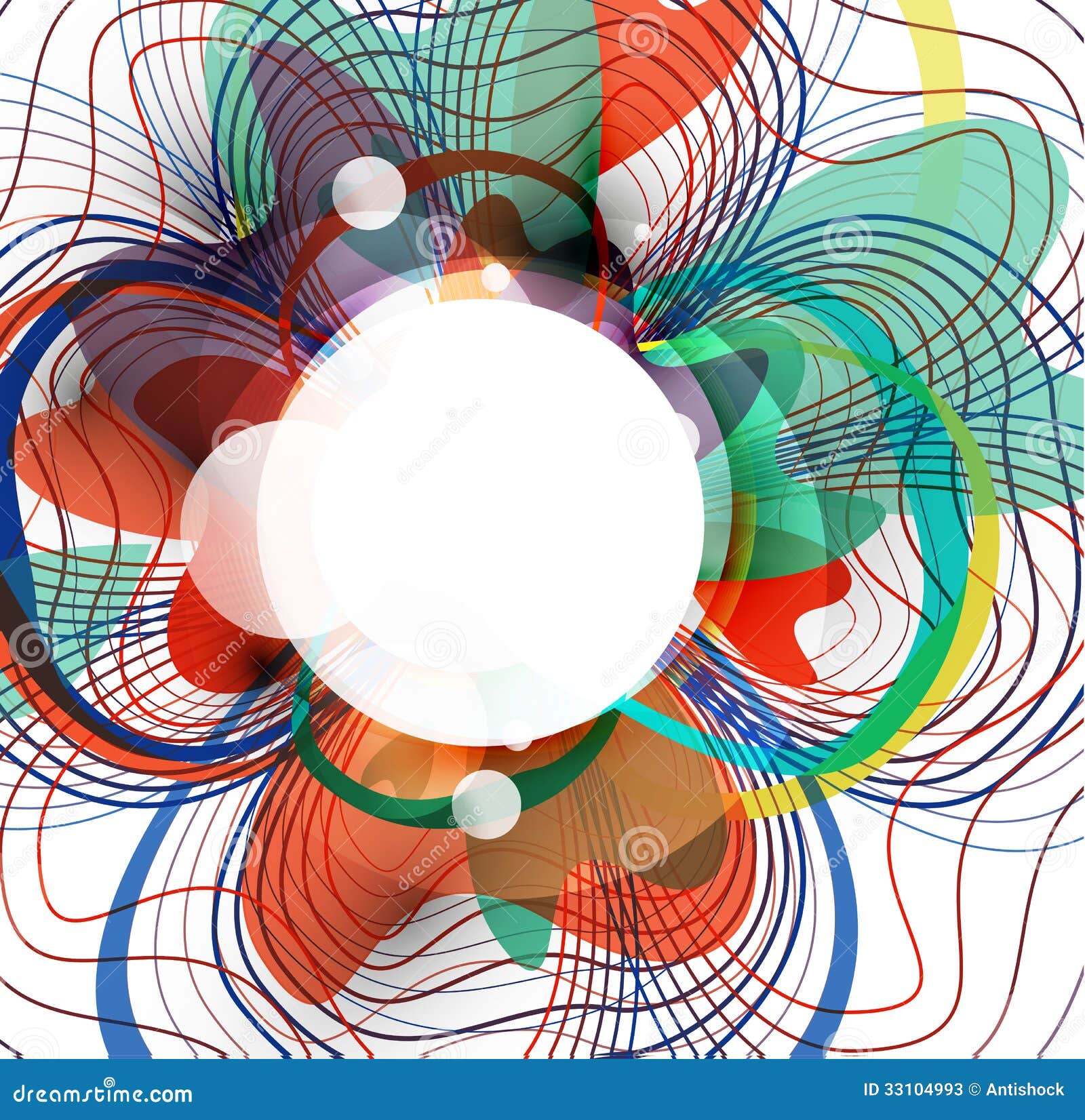 Vector Abstract Colorful Wave Threads Design Stock Vector ...