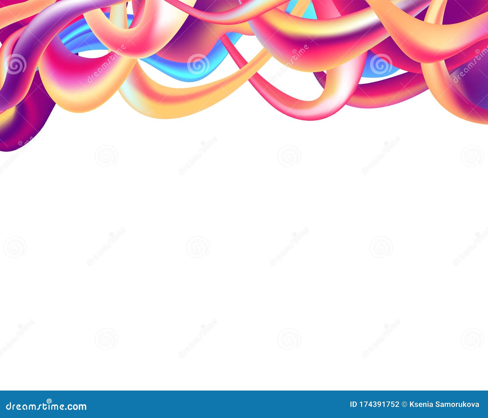 Abstract Colorful Wavy Shapes on White Background Stock Vector ... Abstract Colorful Wavy Shapes on White Background Stock Vector ...