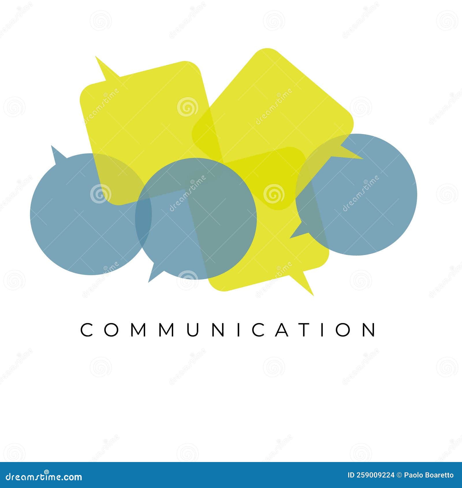 Vector Abstract Communication Concept Illustration Stock Vector ...