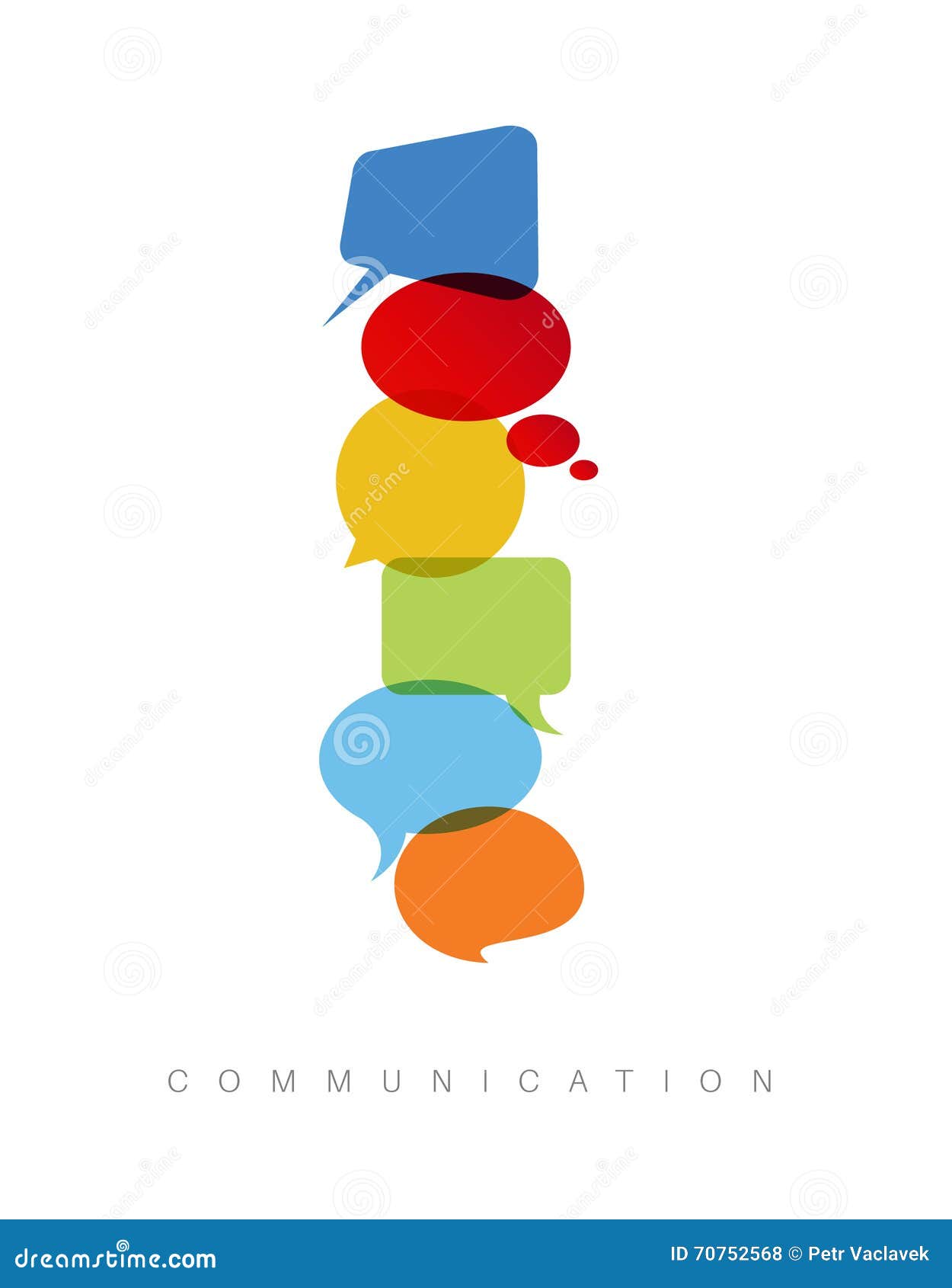 Vector Abstract Communication Concept Illustration Stock Illustration ...