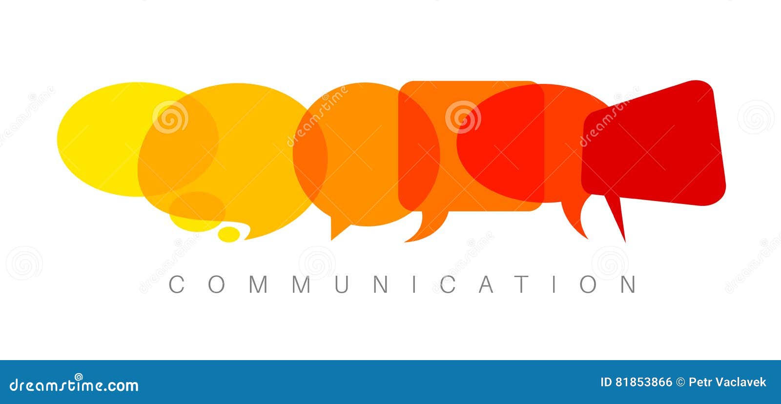 Vector Abstract Communication Concept Illustration Stock Vector ...