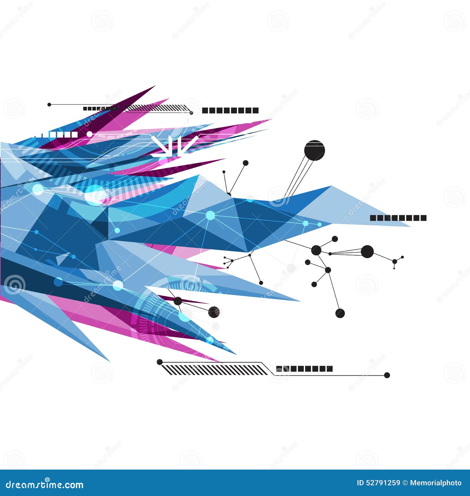 Vector Abstract Communication Technology Stock Vector - Illustration of ...