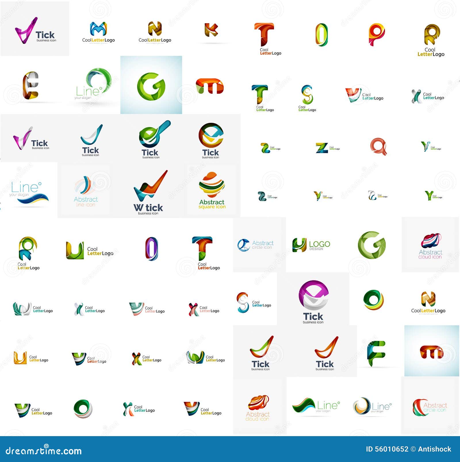 Vector Abstract Company Logo Mega Collection, Type Stock Vector ...