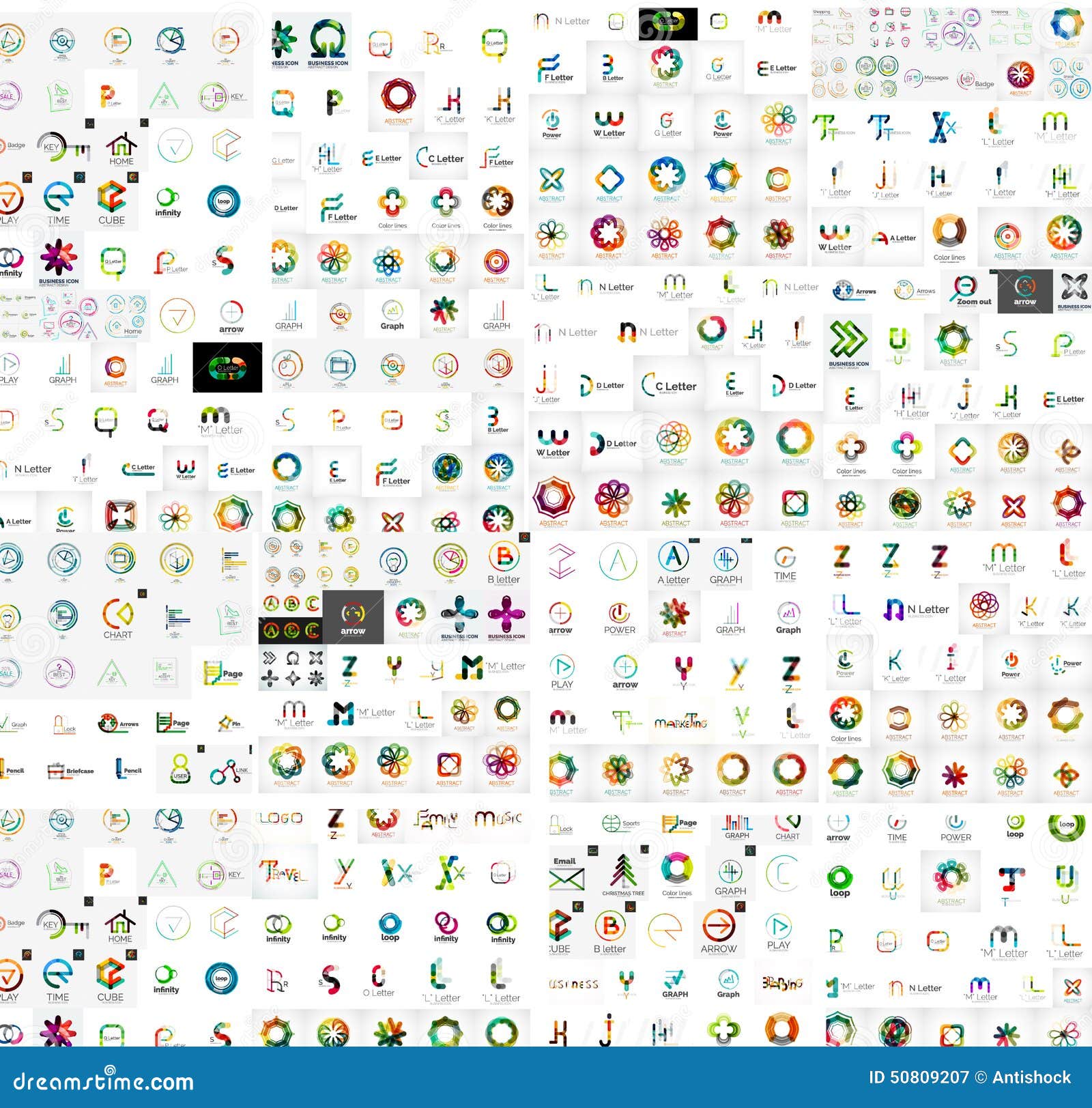 Collection Company Logos Stock Illustrations – 15,020 Collection ...