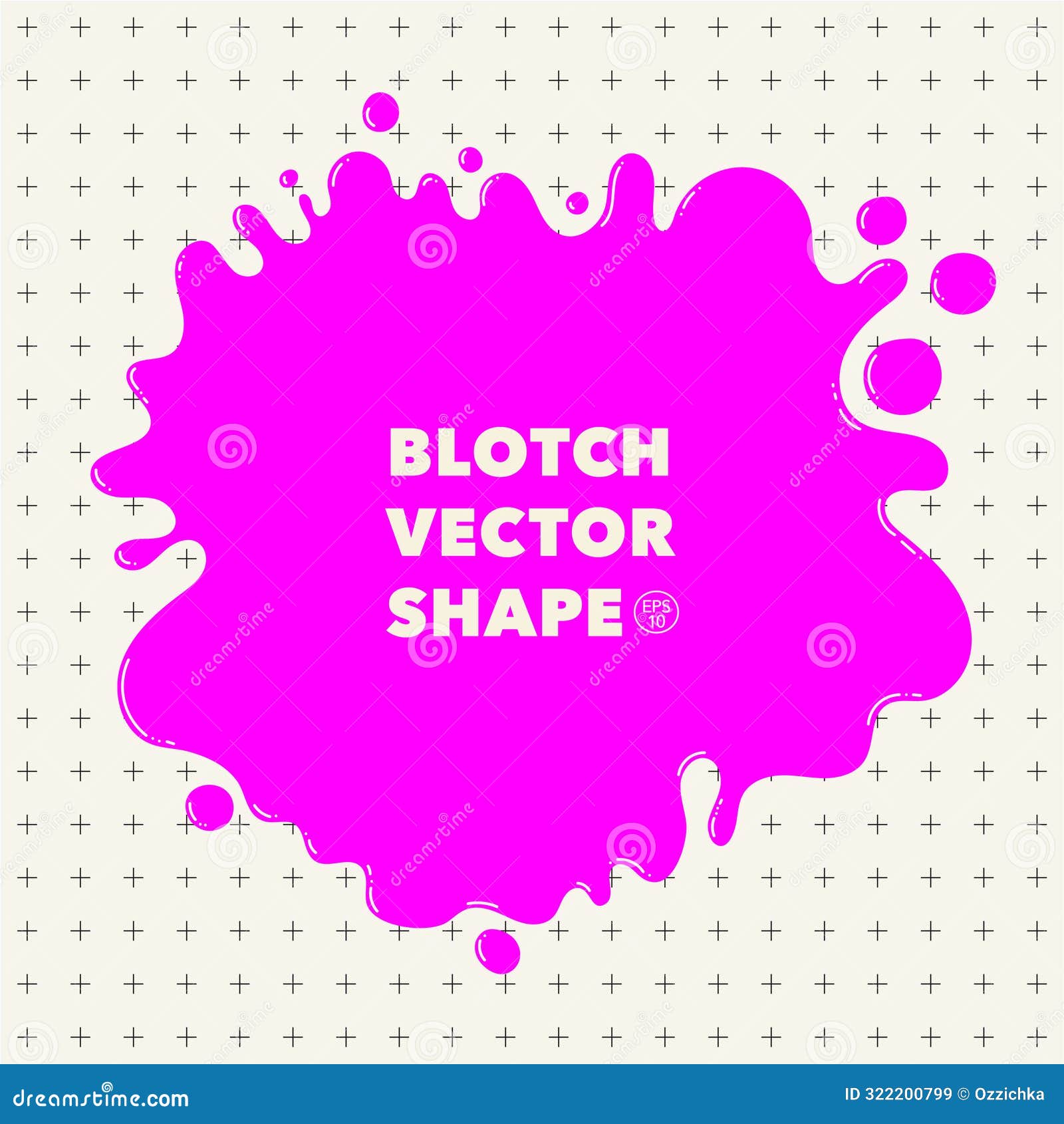 Vector Abstract Complex Shape, Fluid Blotch Spot Image As Template for ...