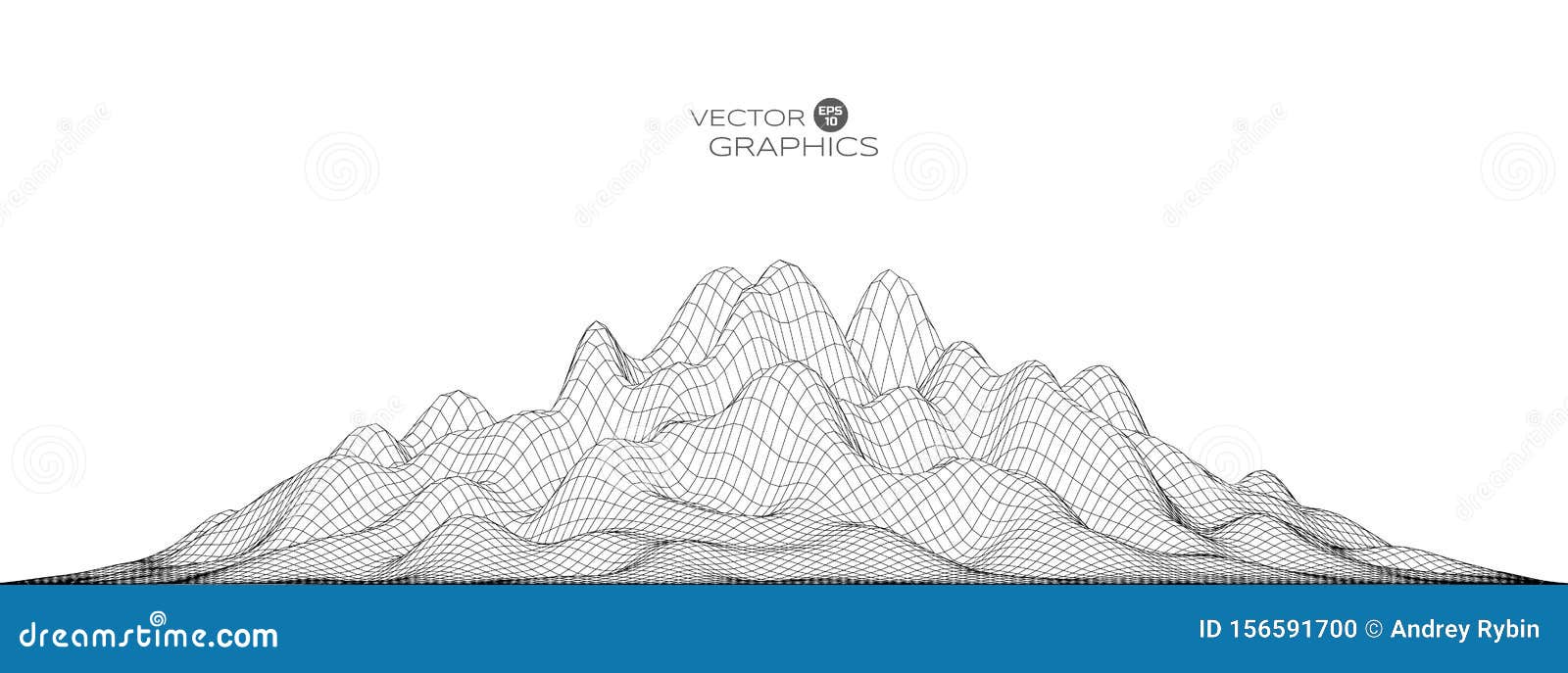 Vector Abstract Composition Made of Wireframes. Concept Design of ...