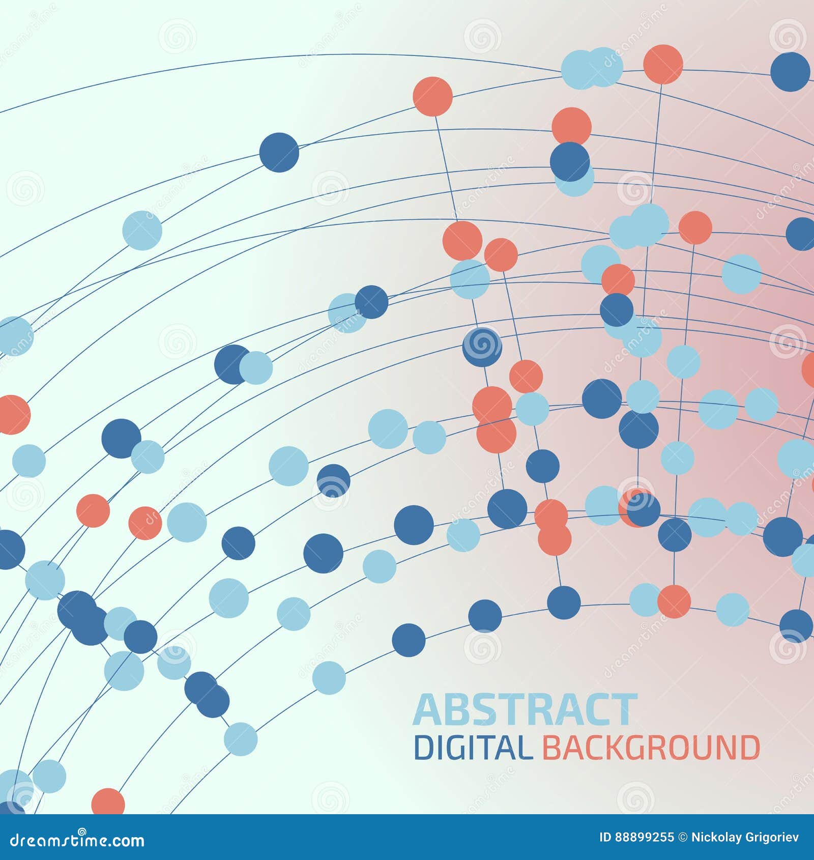 Vector abstract connection stock vector. Illustration of life - 88899255
