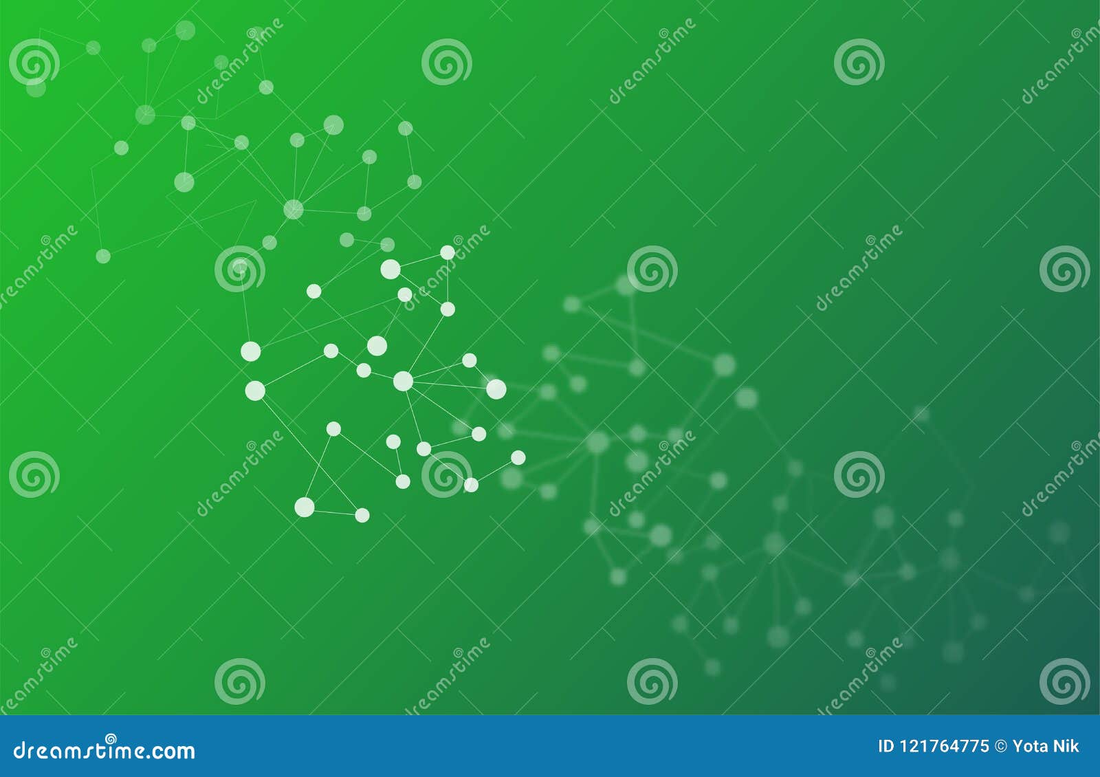 Vector Of Abstract Connectivity On Green Background Backdrop. Stock ...