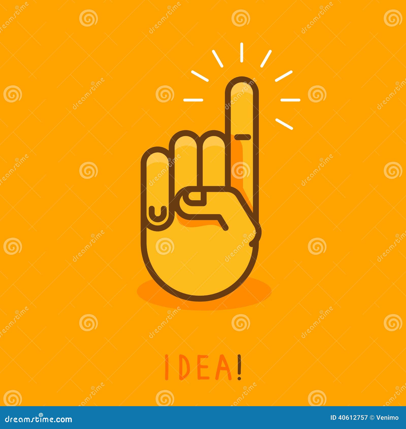 Vector Abstract Creative Concept Stock Vector - Illustration of finger ...