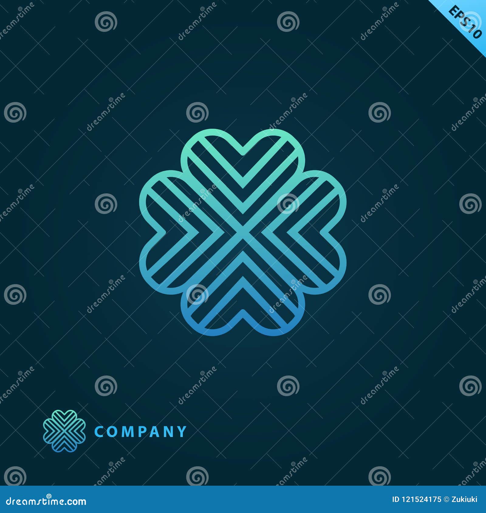 Vector Abstract Curve Logo Design. Modern Minimalistic Pattern Frame ...