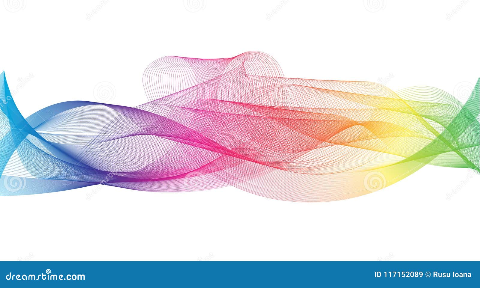 Abstract Curved Lines Background. Template. Poster, Illustration. Stock ...