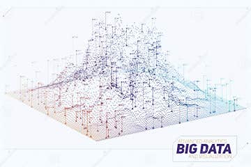 Vector Abstract 3D Big Data Visualization. Futuristic Infographics ...