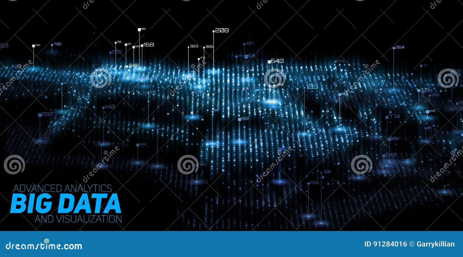 Vector Abstract 3d Big Data Visualization Futuristic Infographics Aesthetic Design Visual