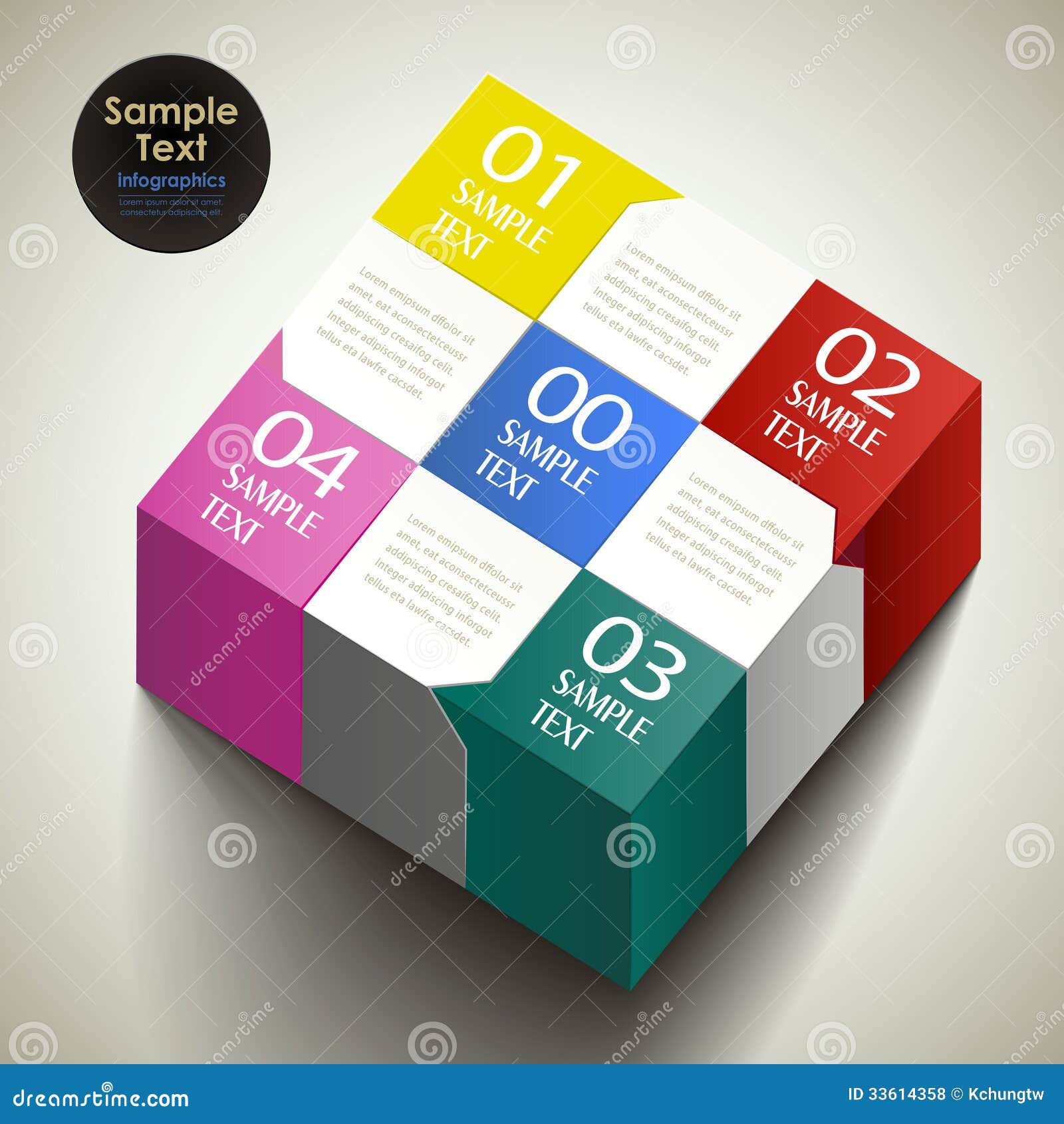 Vector Abstract 3d Box Infographics Stock Vector - Illustration of ...