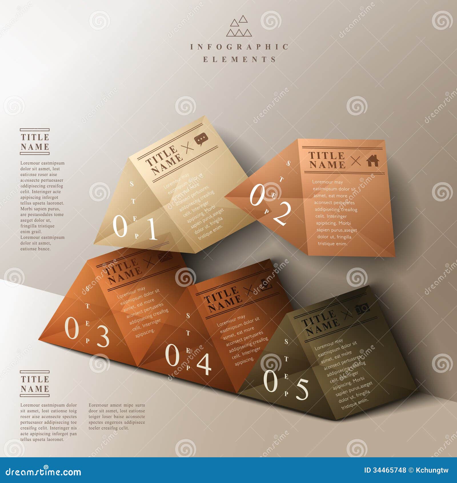 Vector Abstract 3d Box Infographics Stock Vector - Illustration of ...