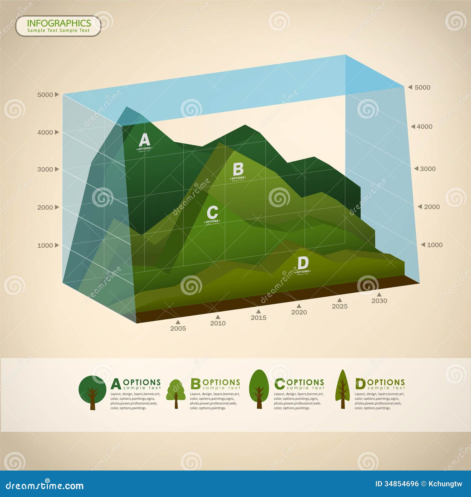 Vector Abstract 3d Chart Infographics Stock Vector - Illustration of ...