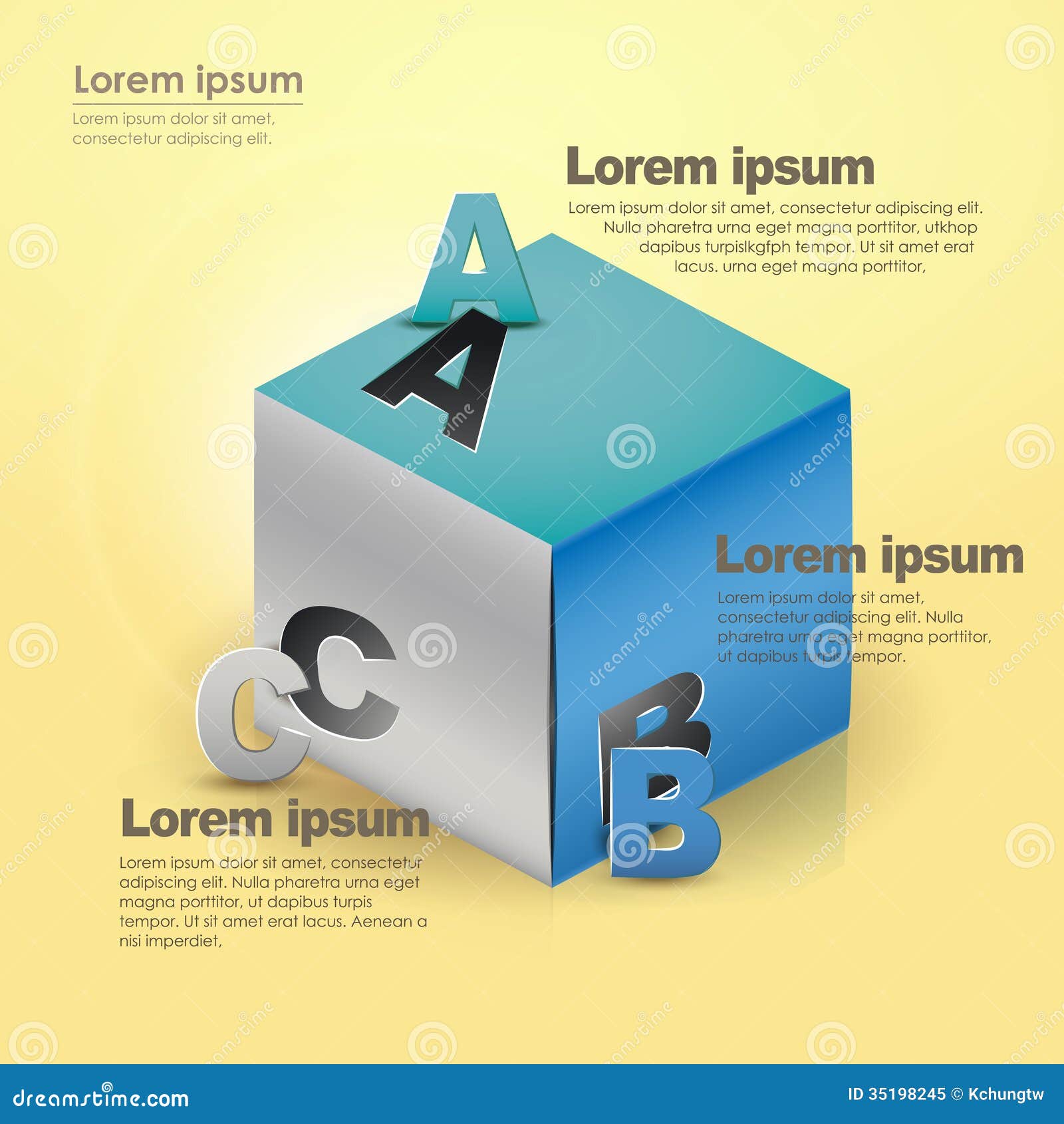 Vector Abstract 3d Cube Infographics Stock Vector - Illustration of ...