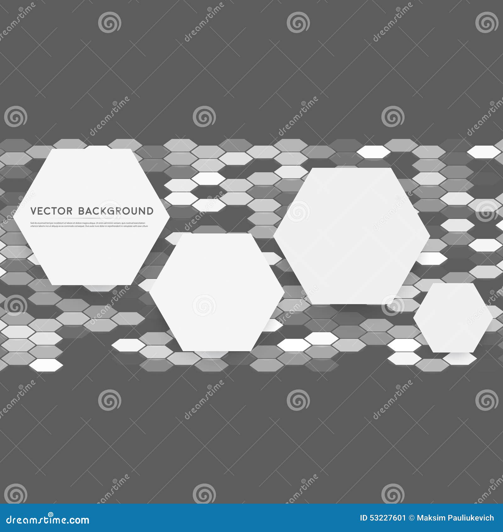 Vector Abstract 3d Hexagonal Stock Vector - Illustration of element ...
