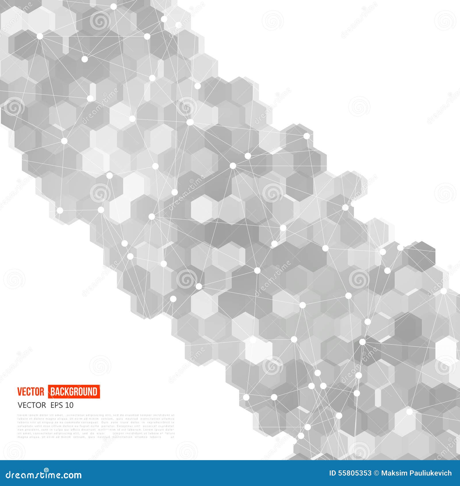 Vector Abstract 3d Hexagonal Stock Vector - Illustration of ...