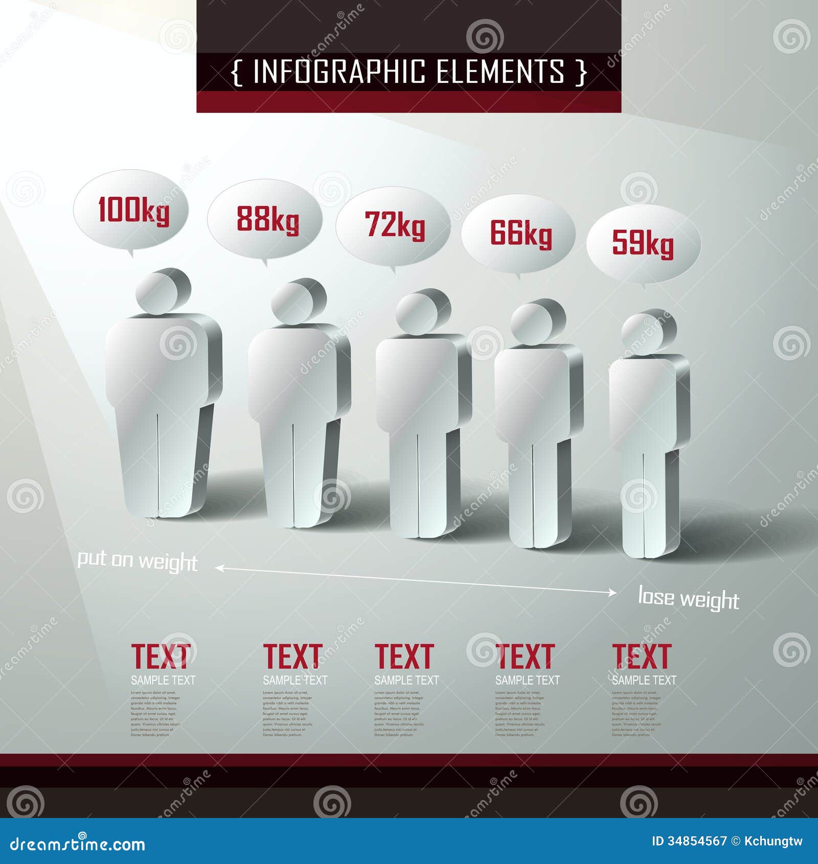 Vector Abstract 3d Man Symbol Infographics Stock Vector - Illustration ...