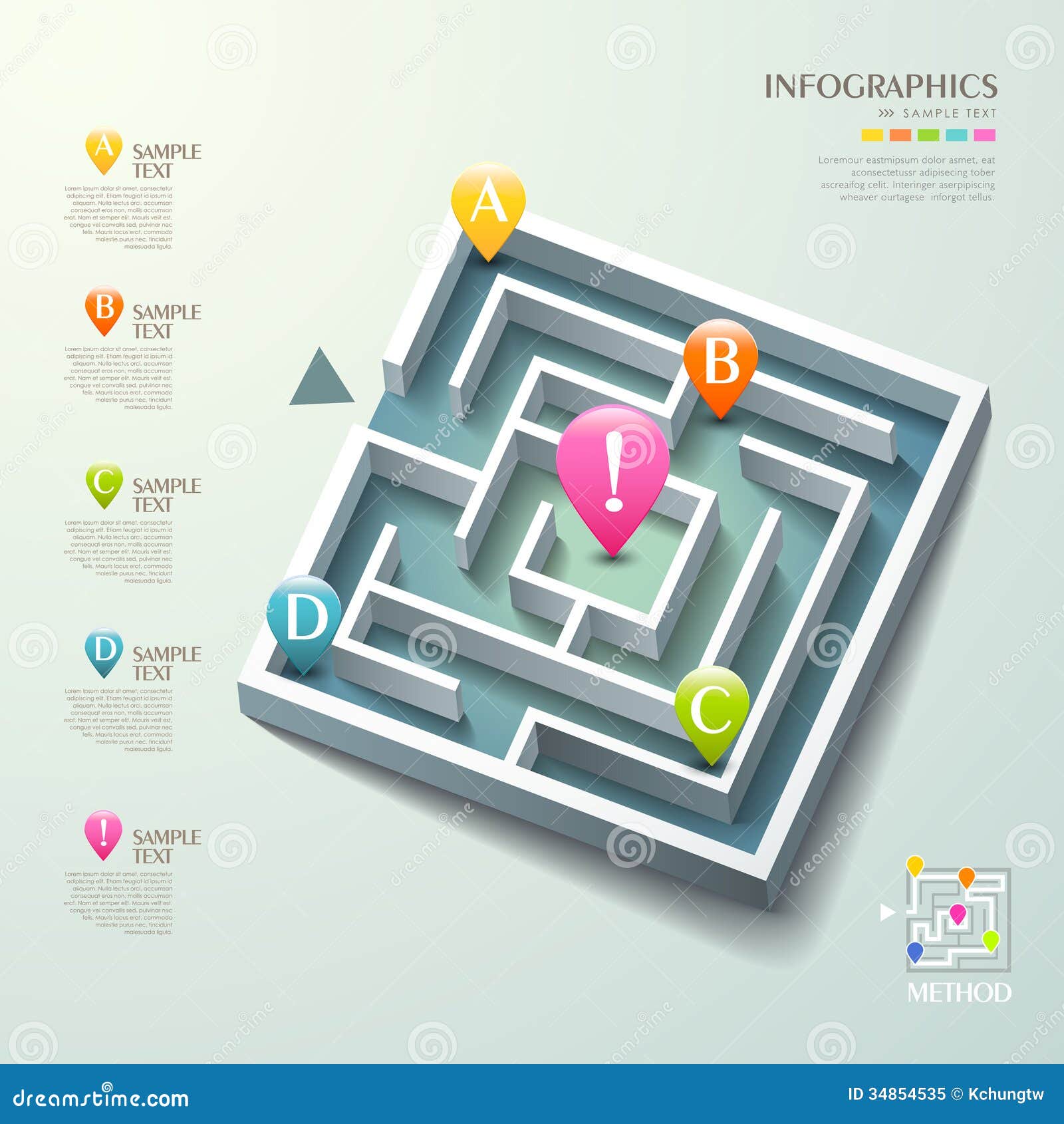 Vector Abstract 3d Maze Infographics Stock Vector - Illustration of ... Vector Abstract 3d Maze Infographics Stock Vector - Illustration of ...