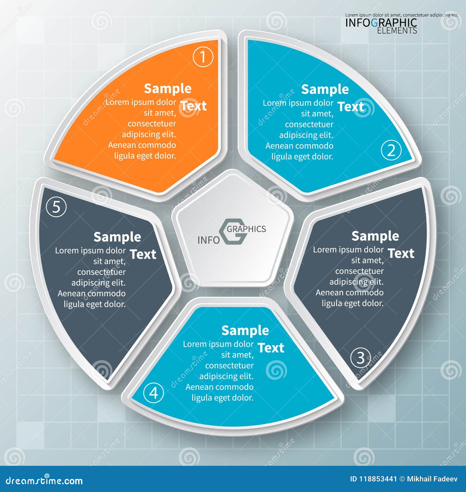 Abstract 3D Paper Infographics Stock Vector - Illustration of ...