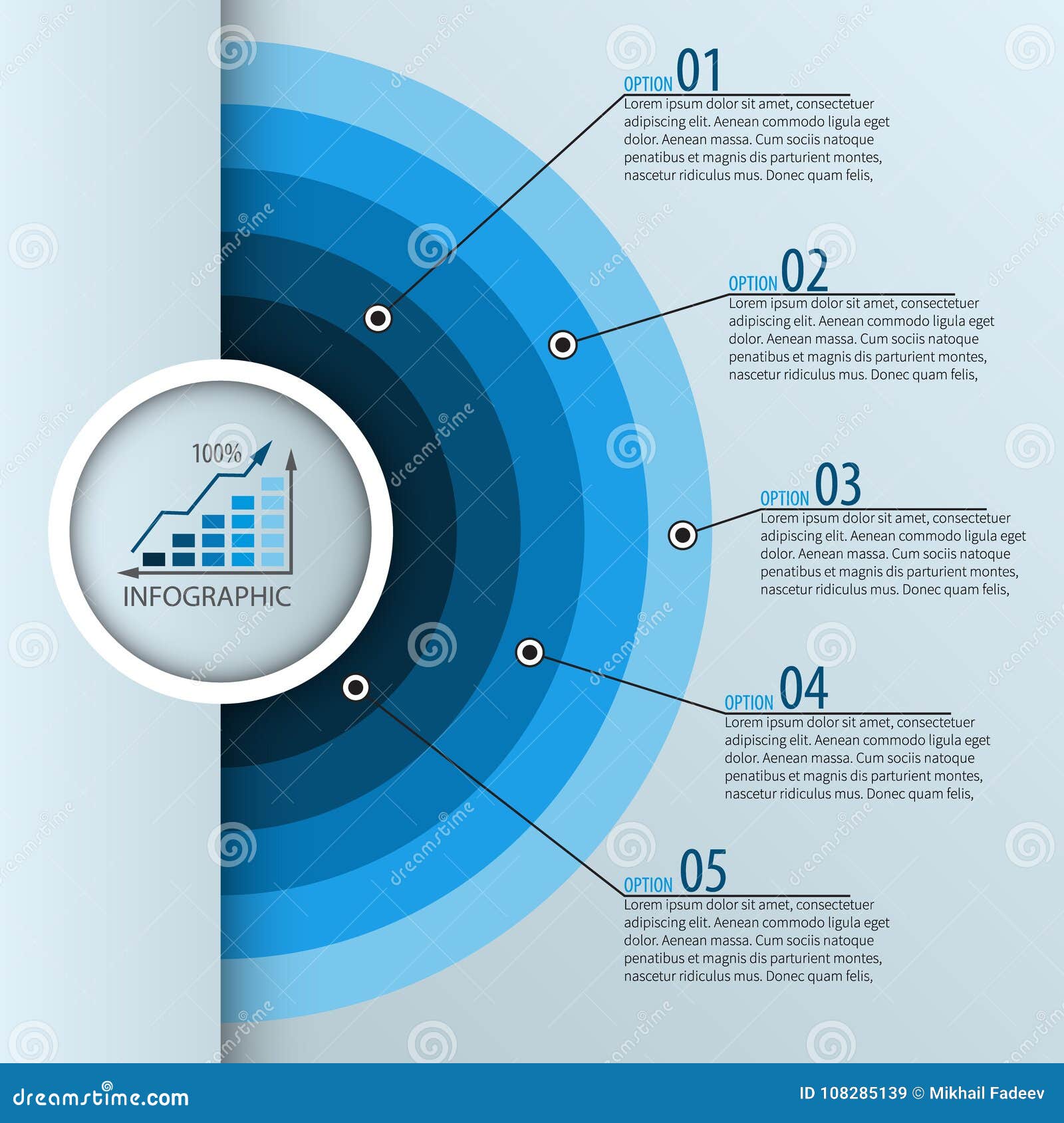 Abstract 3D Paper Infographics Stock Vector - Illustration of choice ...
