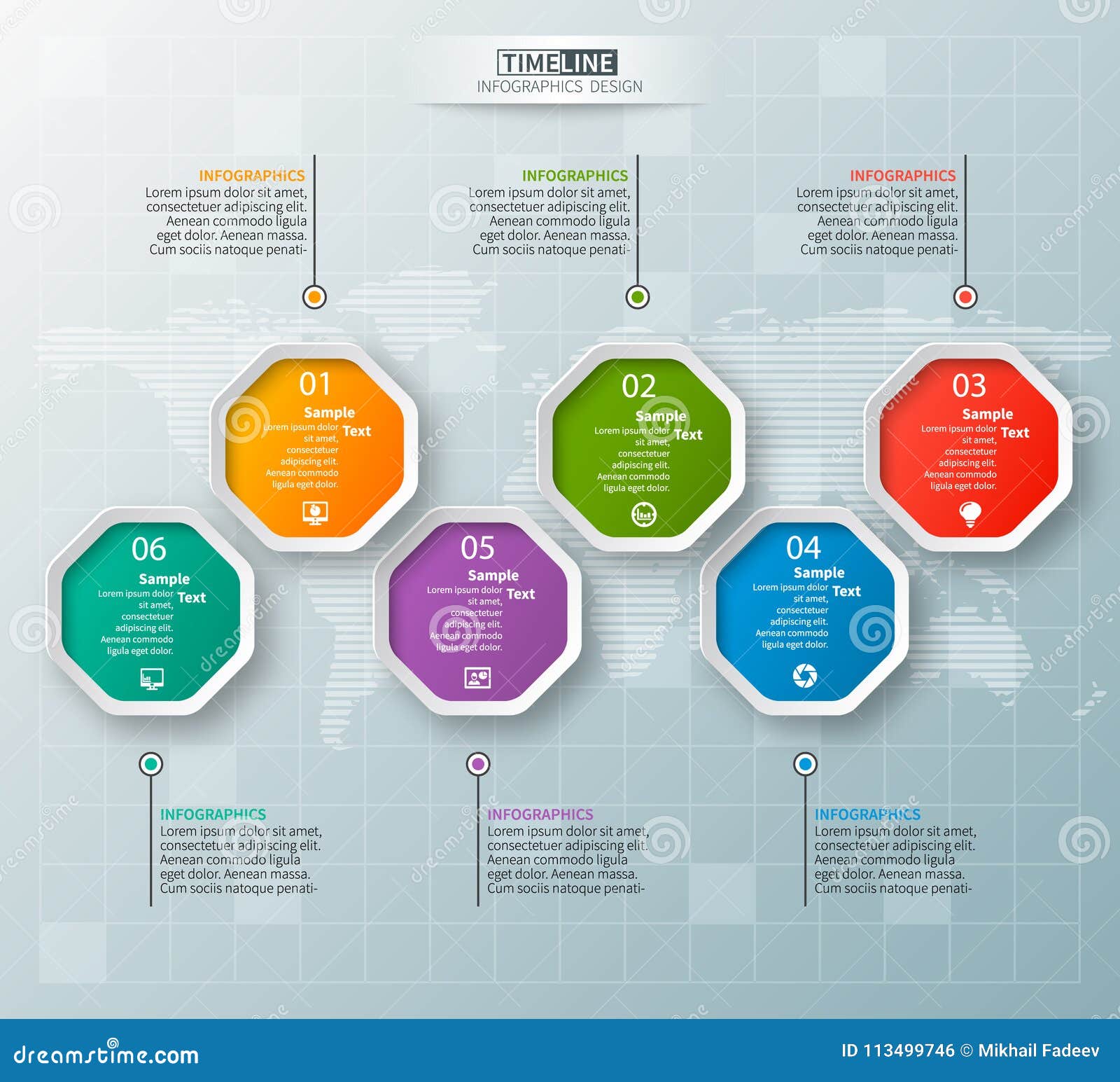 Abstract 3D Paper Infographics Stock Vector - Illustration of number ...