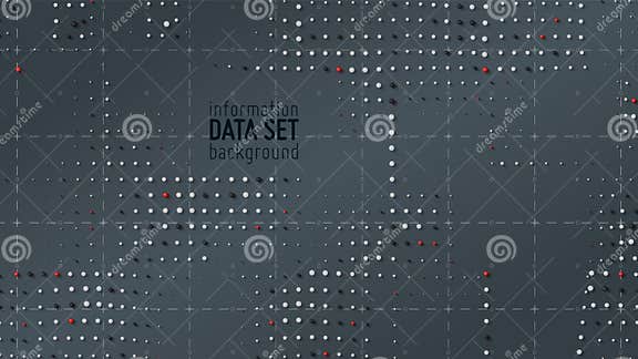 Vector Abstract Data Sorting Visualization Background Big Data Sorted Data As Tiny Spheres