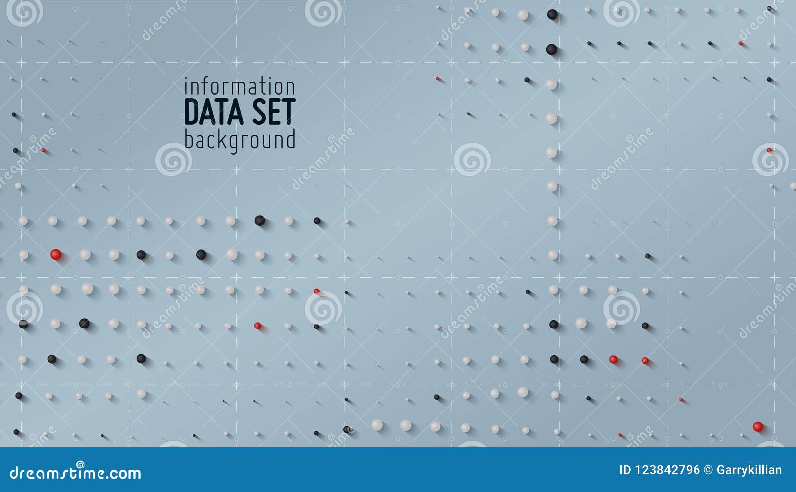 Vector Abstract Data Sorting Visualization Background Big Data Sorted Data As Tiny Spheres