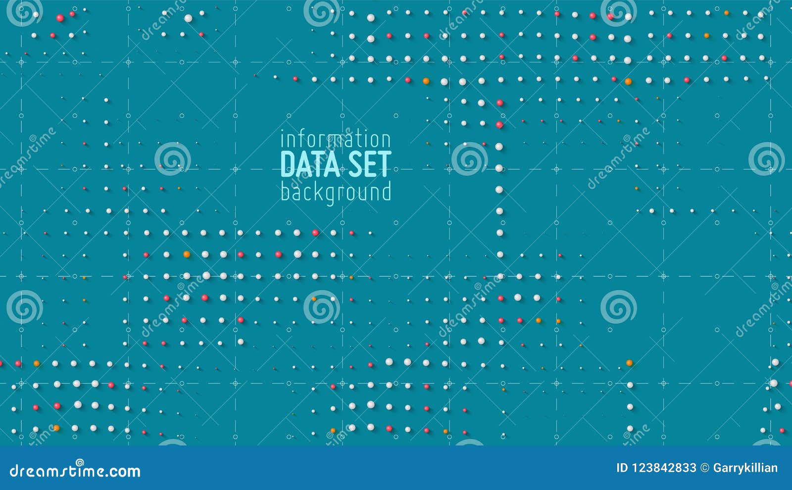 Vector Abstract Data Sorting Visualization Background Big Data Sorted Data As Tiny Spheres