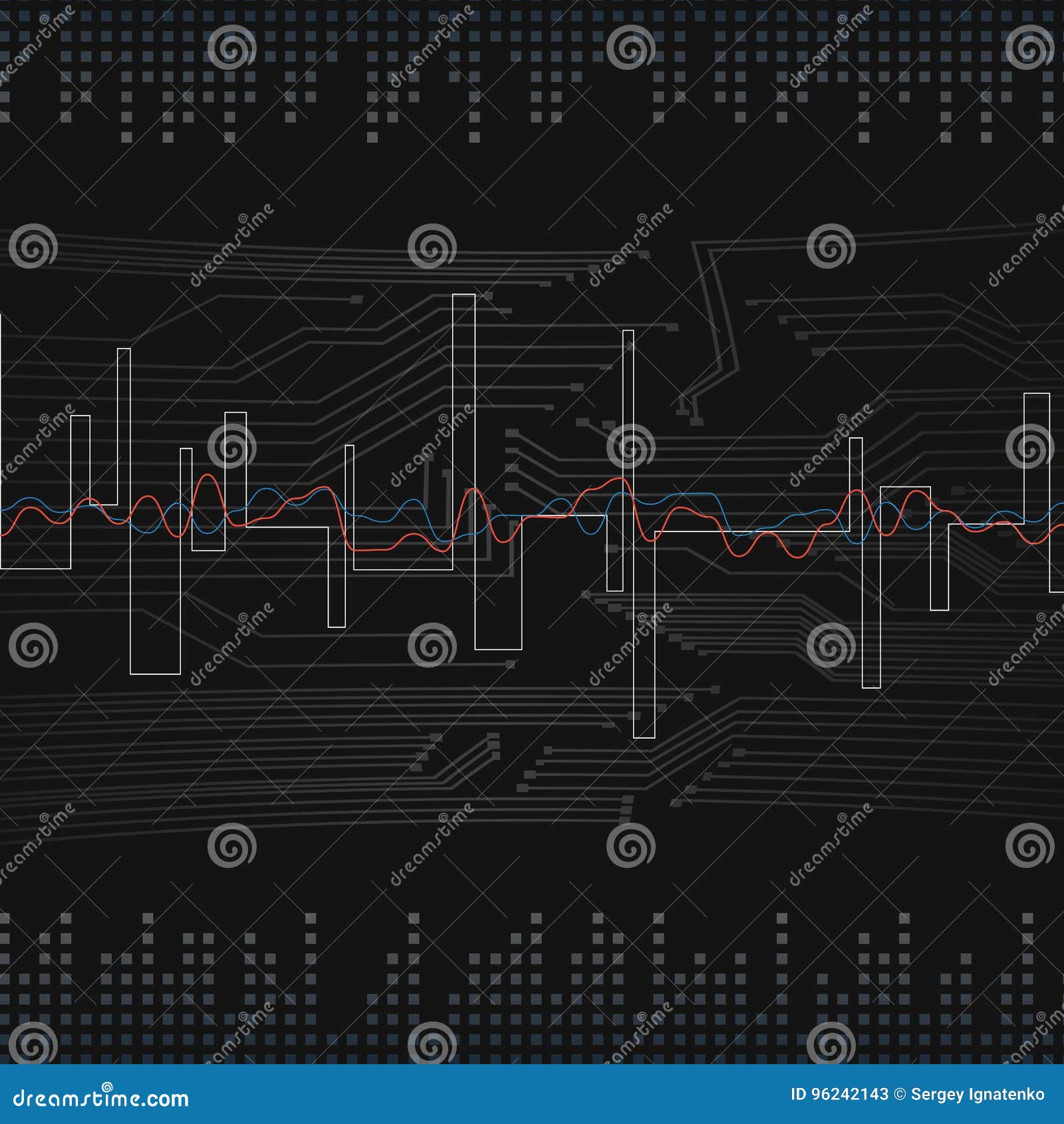 Vector Abstract Data Visualization. Futuristic Infographics Design ...