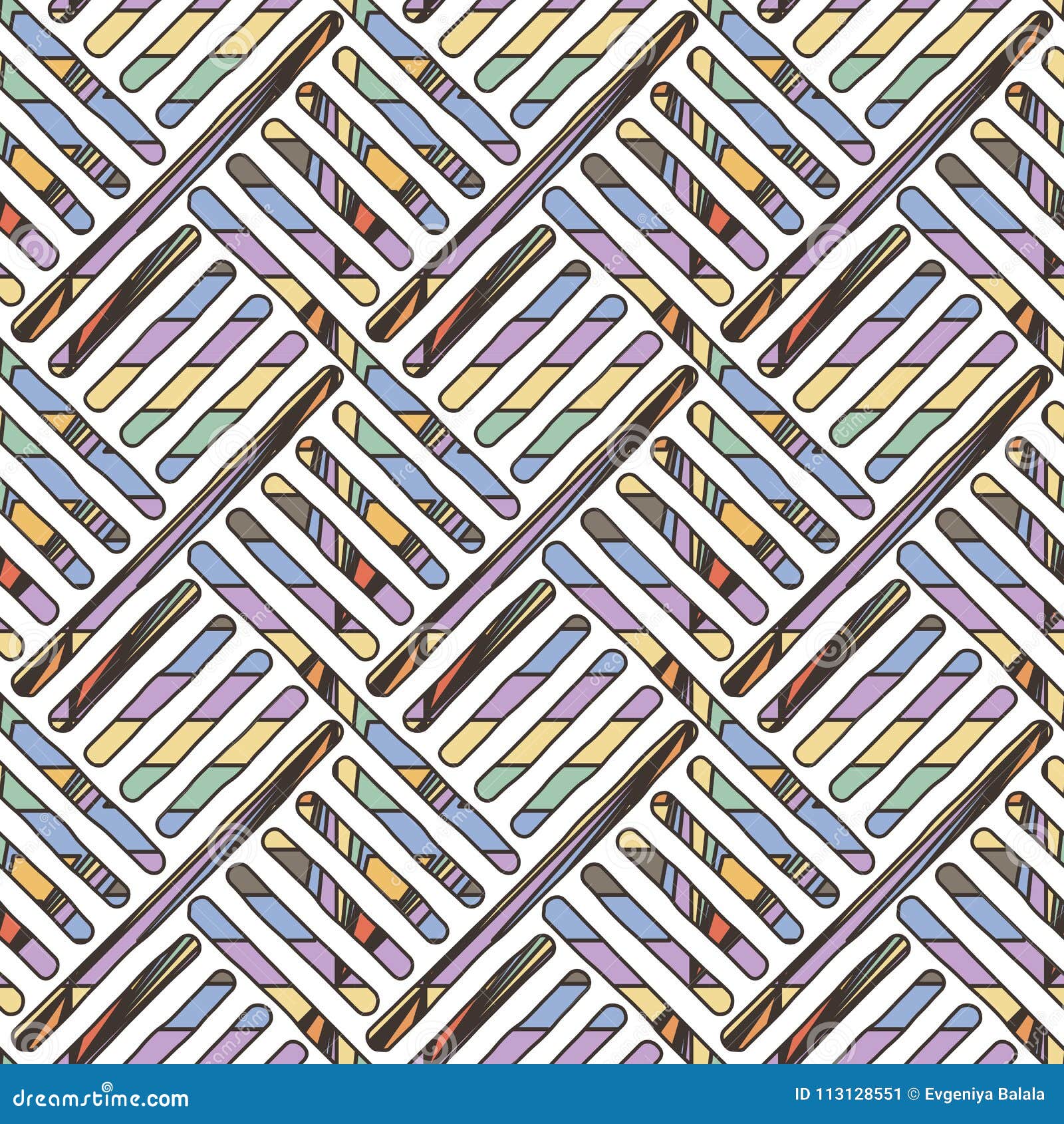 Vector Abstract Decorative Braided Background with Ornate Ornament ...