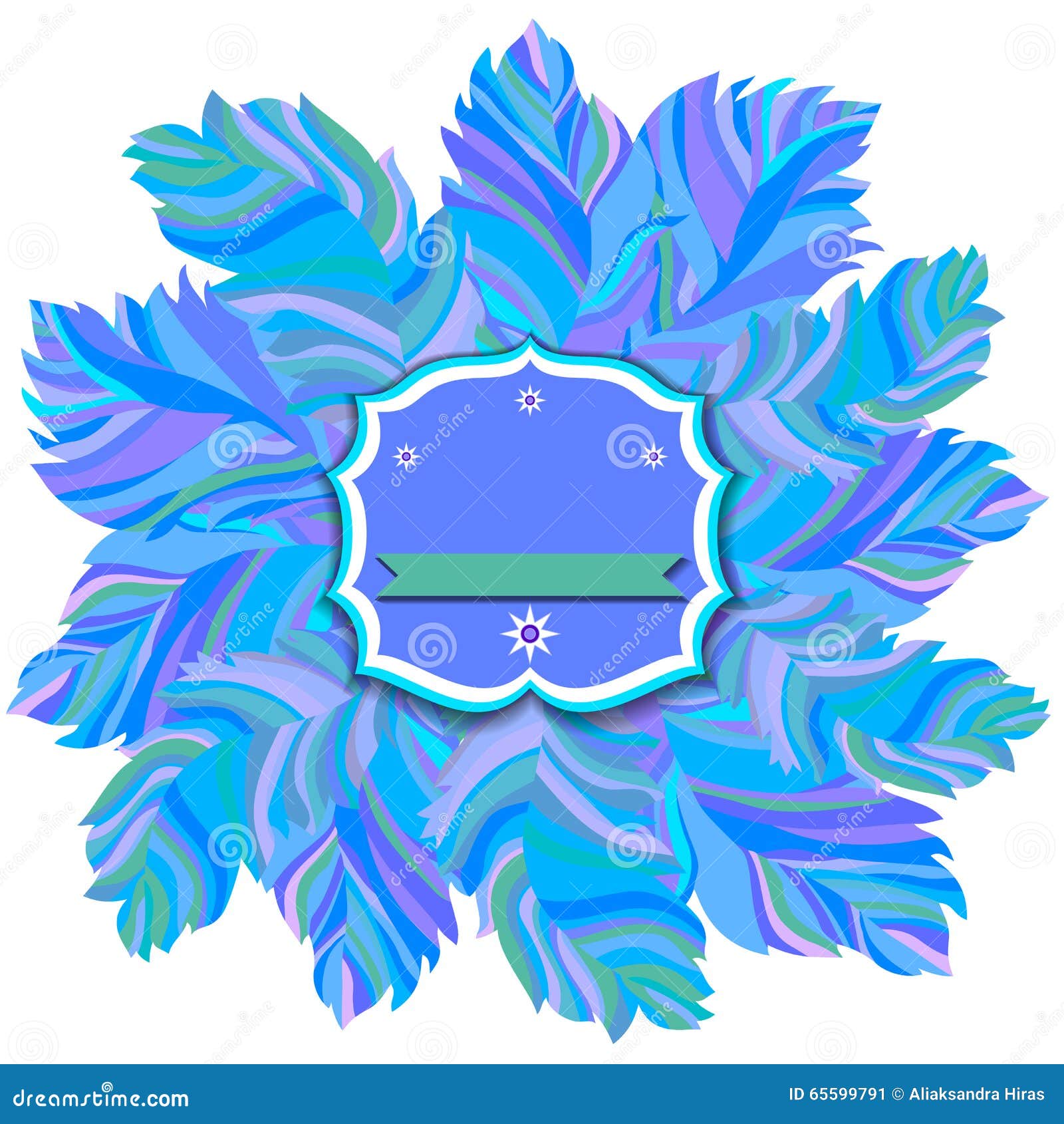 Vector Abstract Decorative Radial Frame Stock Vector - Illustration of ...