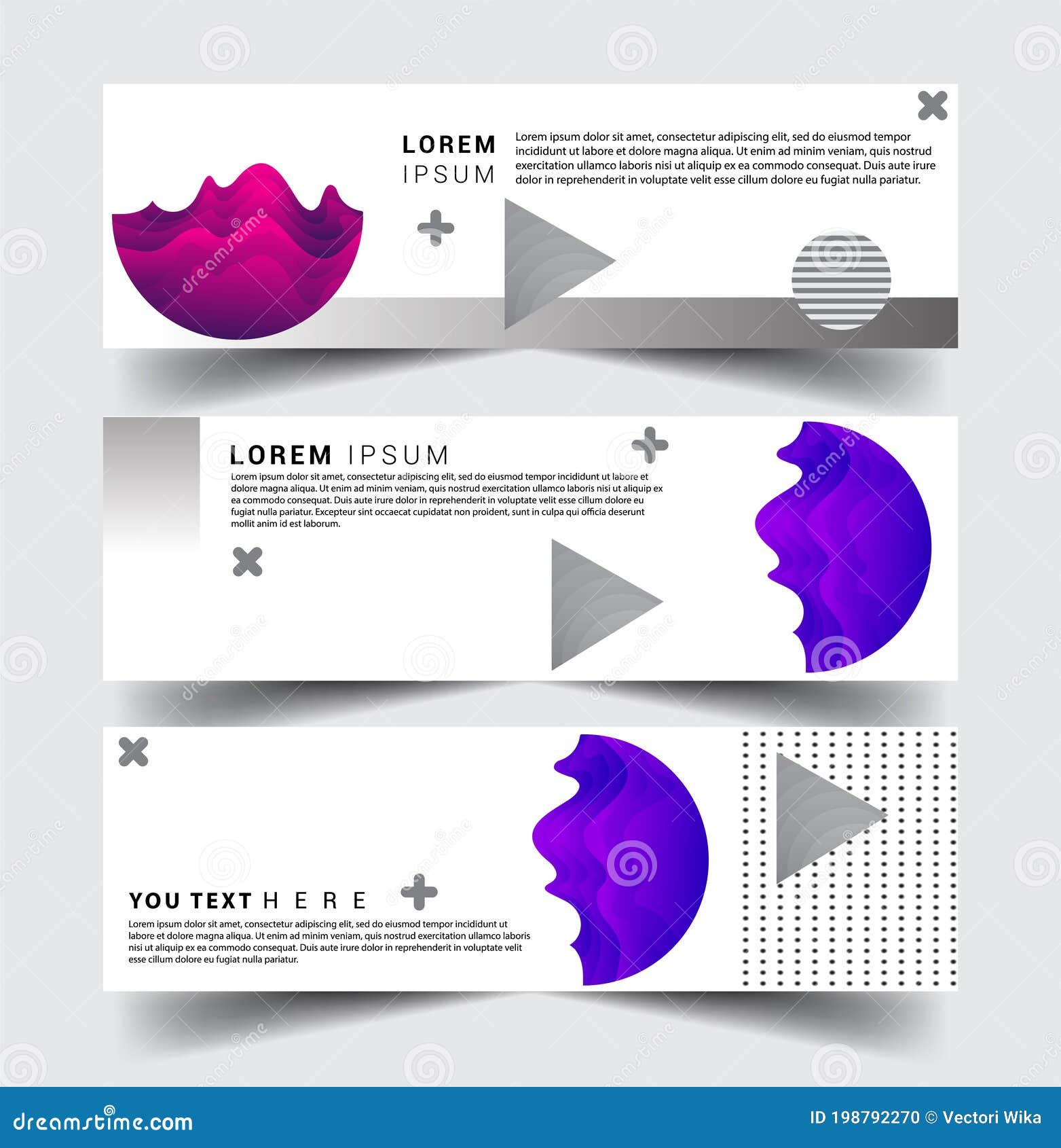 Vector Abstract Design Banner Web Template. Set of Design Brochure ... Vector Abstract Design Banner Web Template. Set of Design Brochure ...