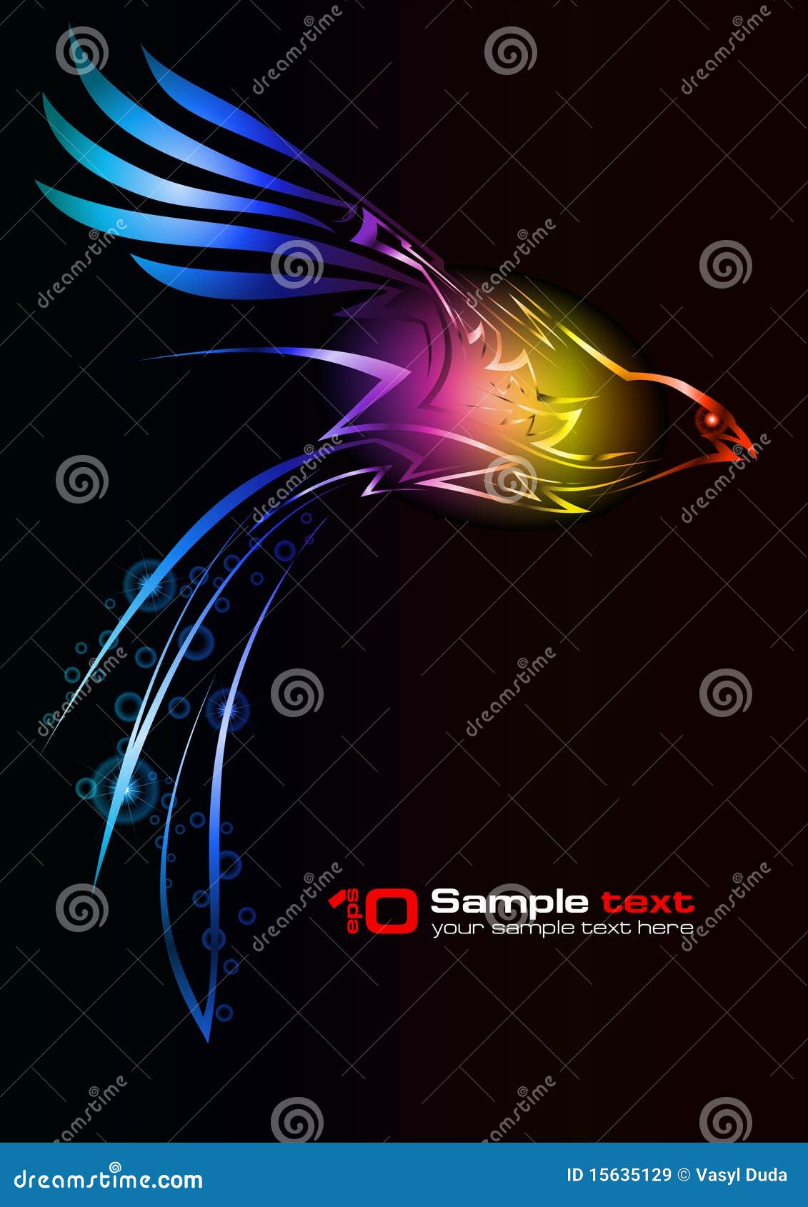 Vector Abstract Design. Bird. Stock Vector - Illustration of creative ...