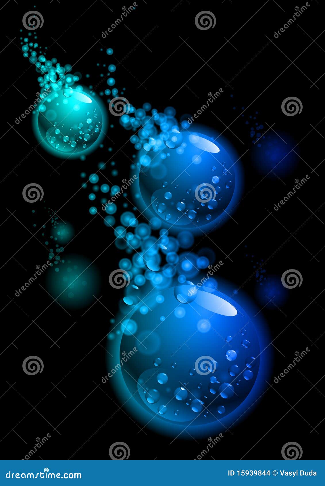 Vector Abstract Design. Bubbles Stock Illustration - Illustration of ...