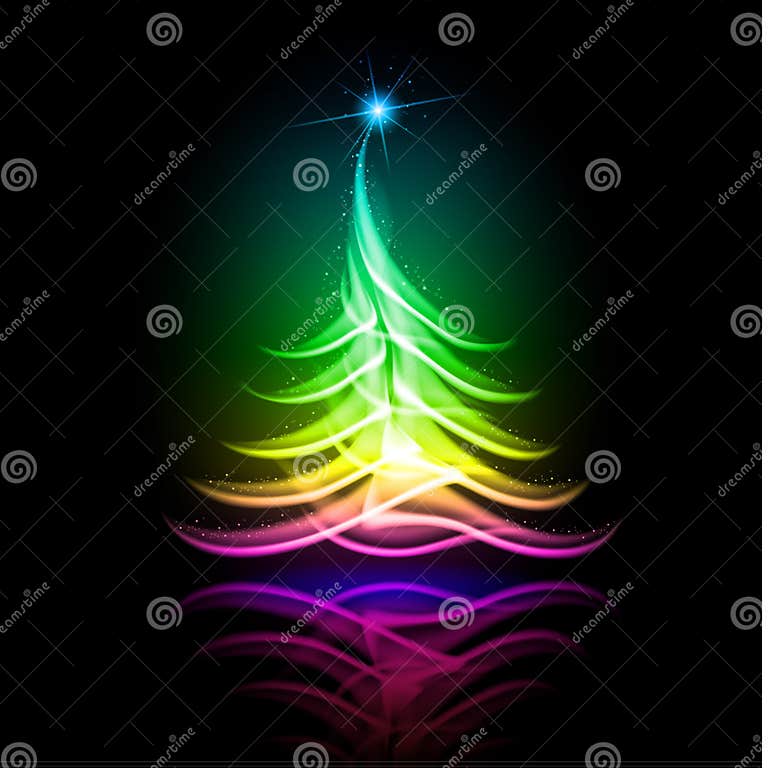 Vector Abstract Design. Christmas Tree. Stock Vector - Illustration of ...