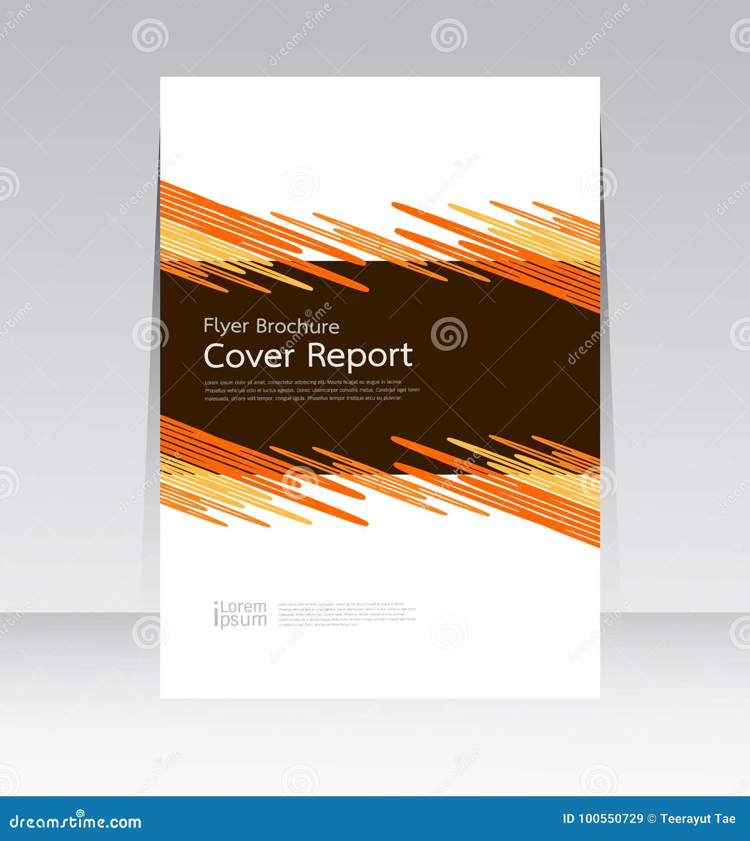 Vector Abstract Design Cover Report Layout Template. Stock Vector ...