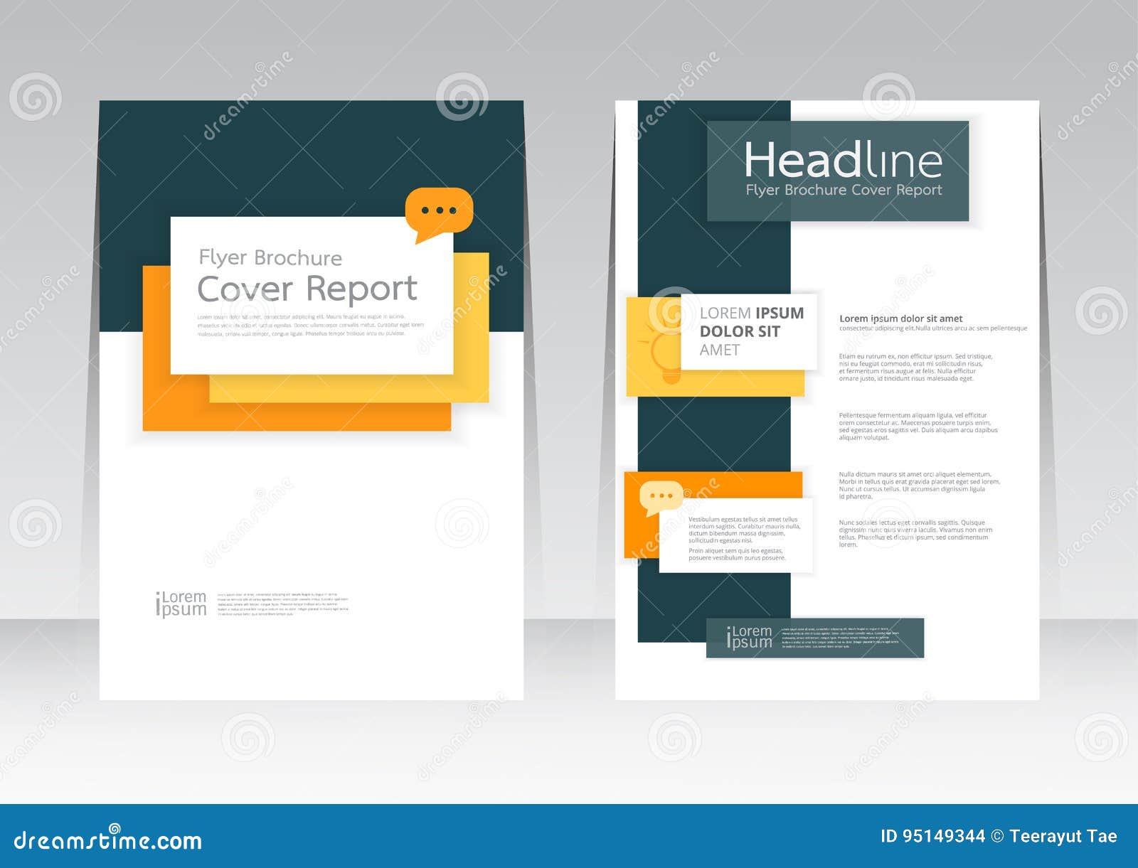 Vector Abstract Design Frame Cover Report Poster Template. Stock Vector ...