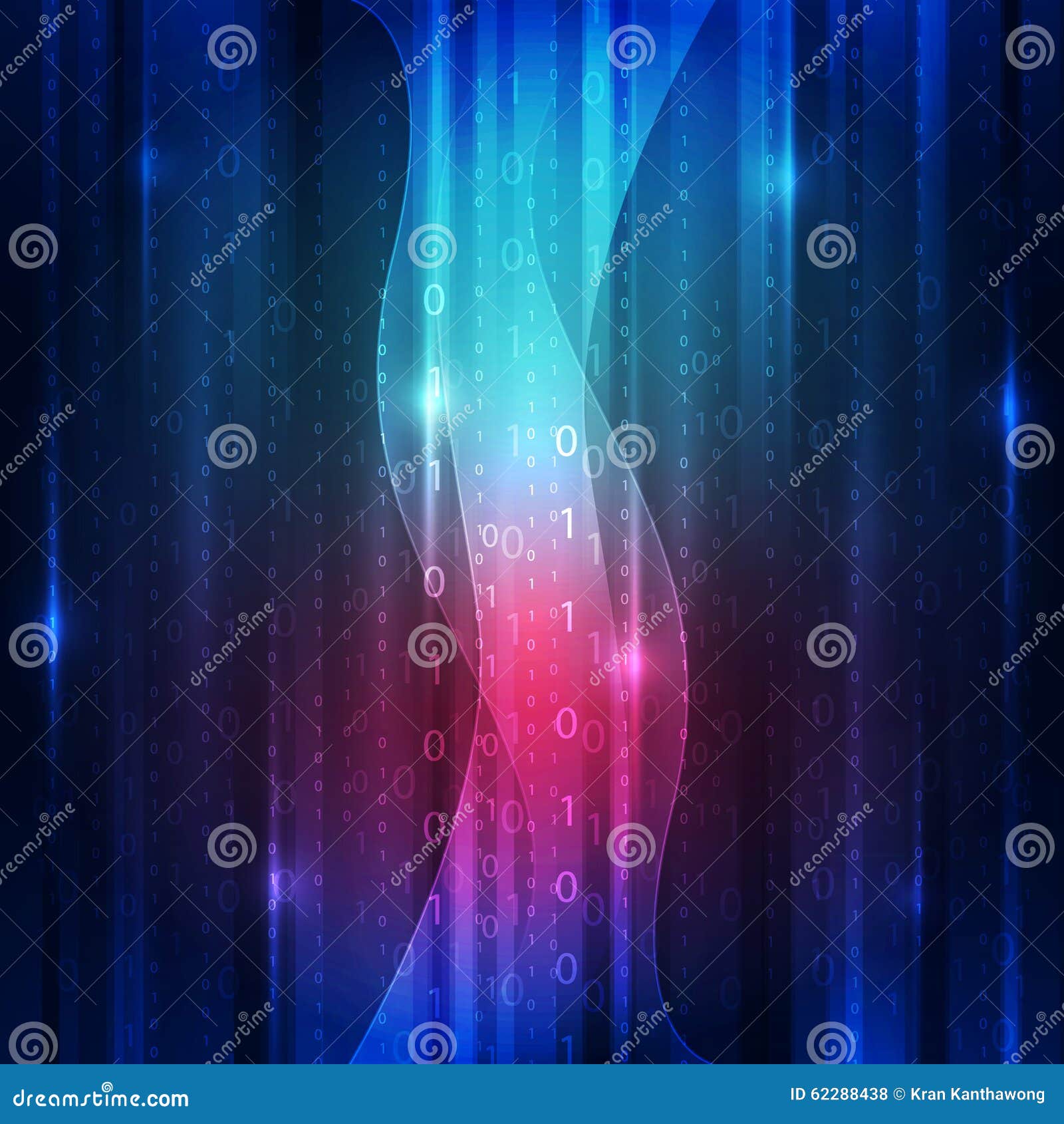 Vector Abstract Digital Future Technology, Illustration Background ...