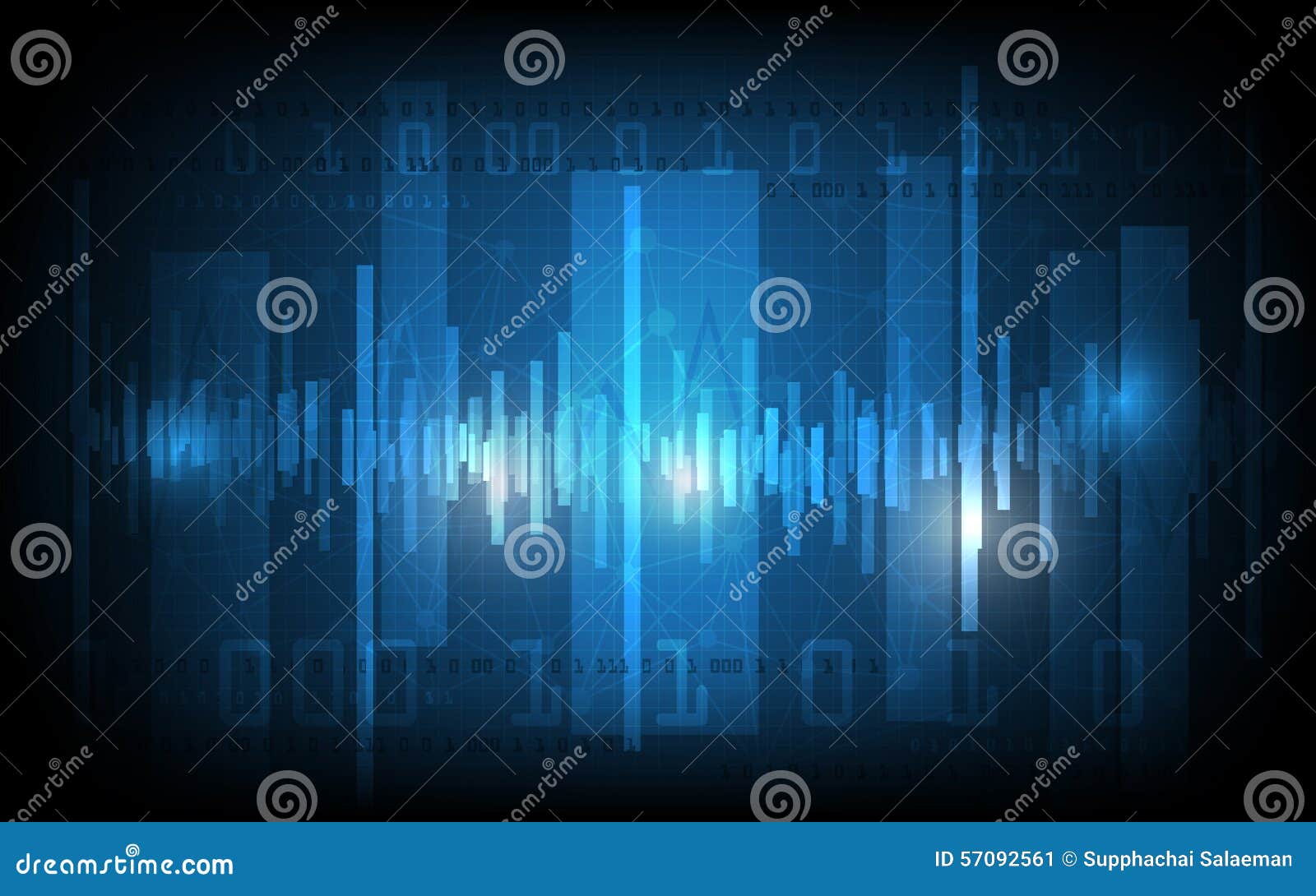 Vector Abstract Digital and Hi Tech Pattern Background Stock Image ...