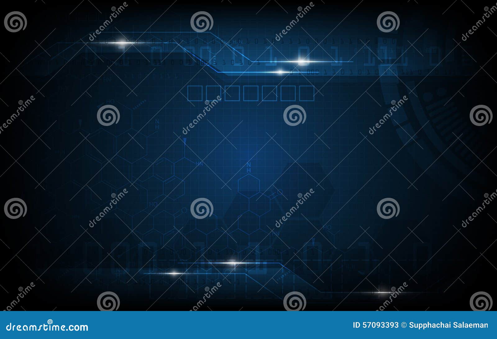 Vector Abstract Digital and Hi Tech Pattern Background Stock Vector ...