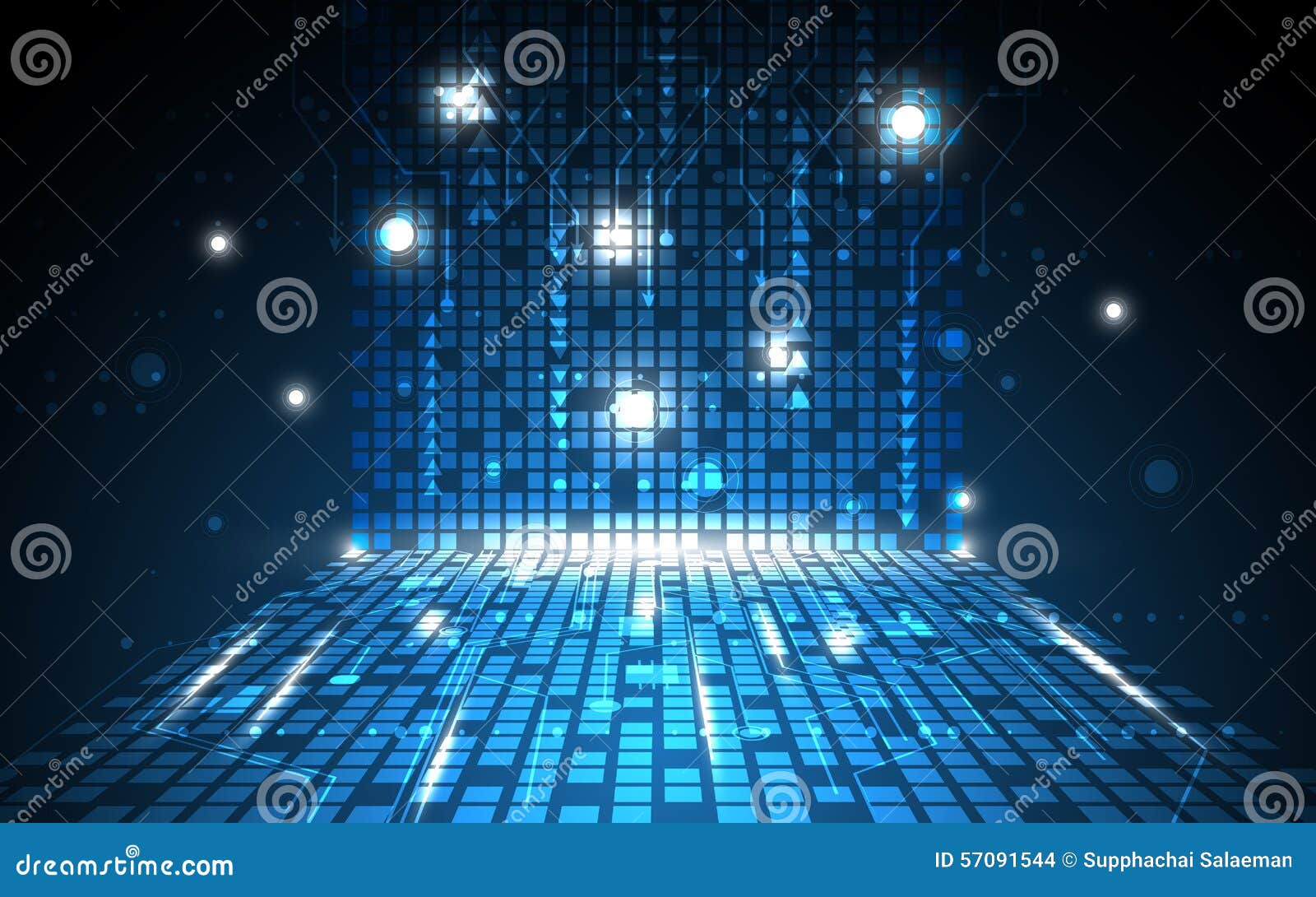 Vector Abstract Digital Rectangle Pattern Technology Concept Background ... Vector Abstract Digital Rectangle Pattern Technology Concept Background ...