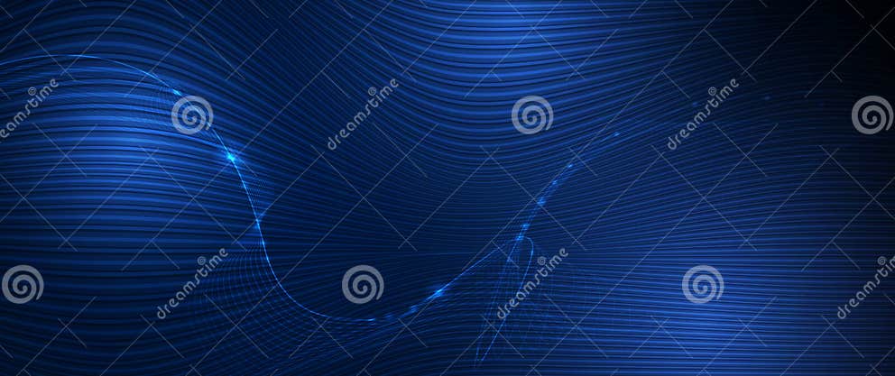 Vector Abstract Digital Technology with Dot Particle, Dynamic Pattern ...
