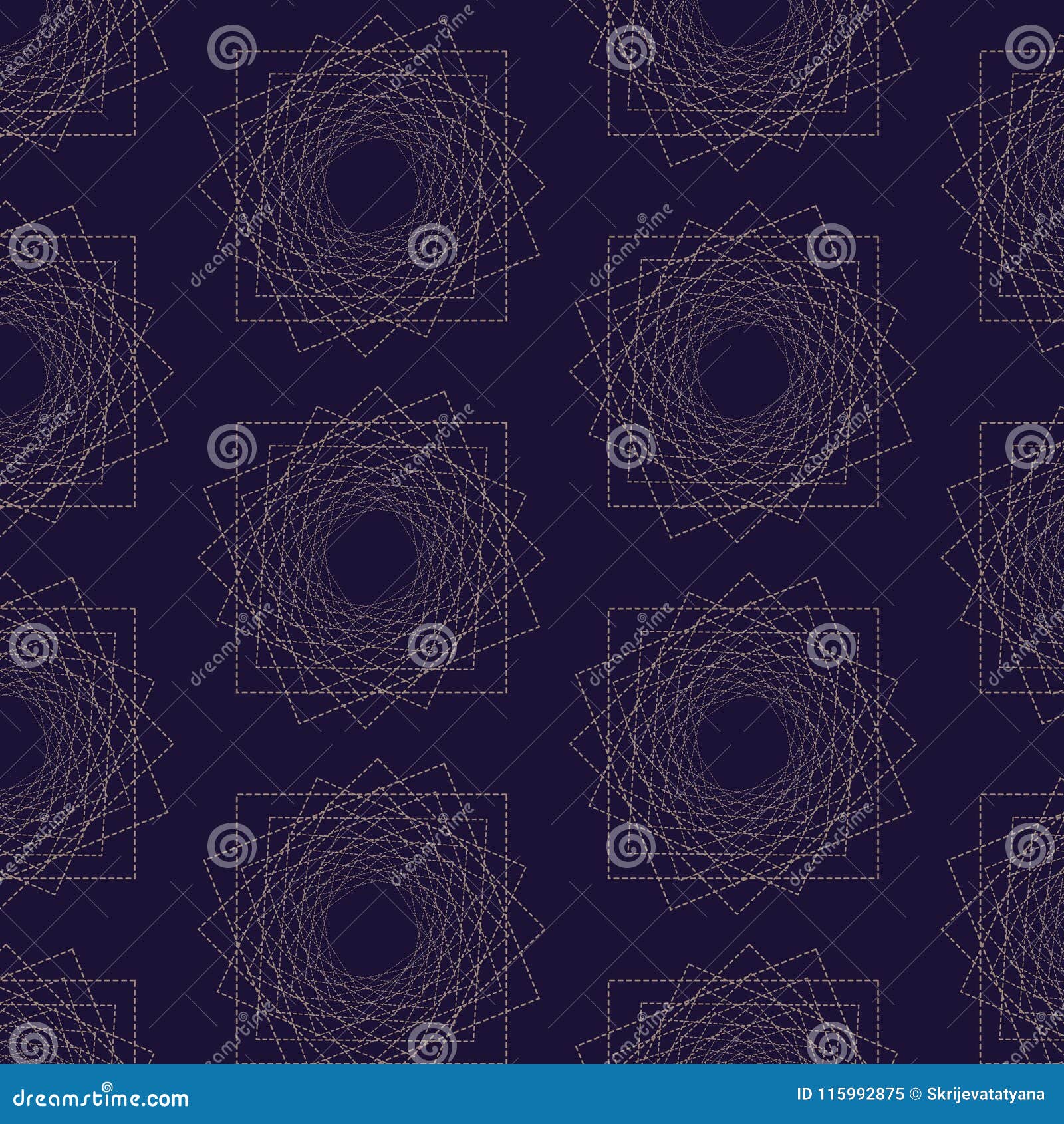 Vector Abstract Dots Overlapping Repeating Tile Pattern Stock Vector ...