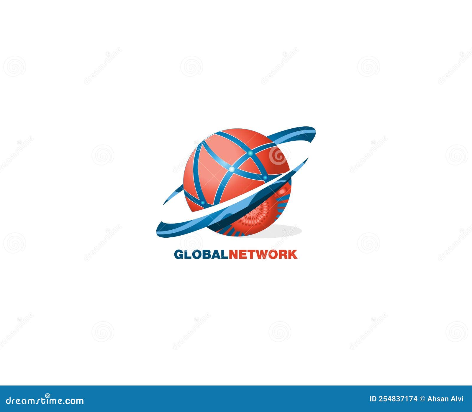 Vector Abstract Earth Globe Logo Design. Abstract Globe Logo Template. Stock Vector ...