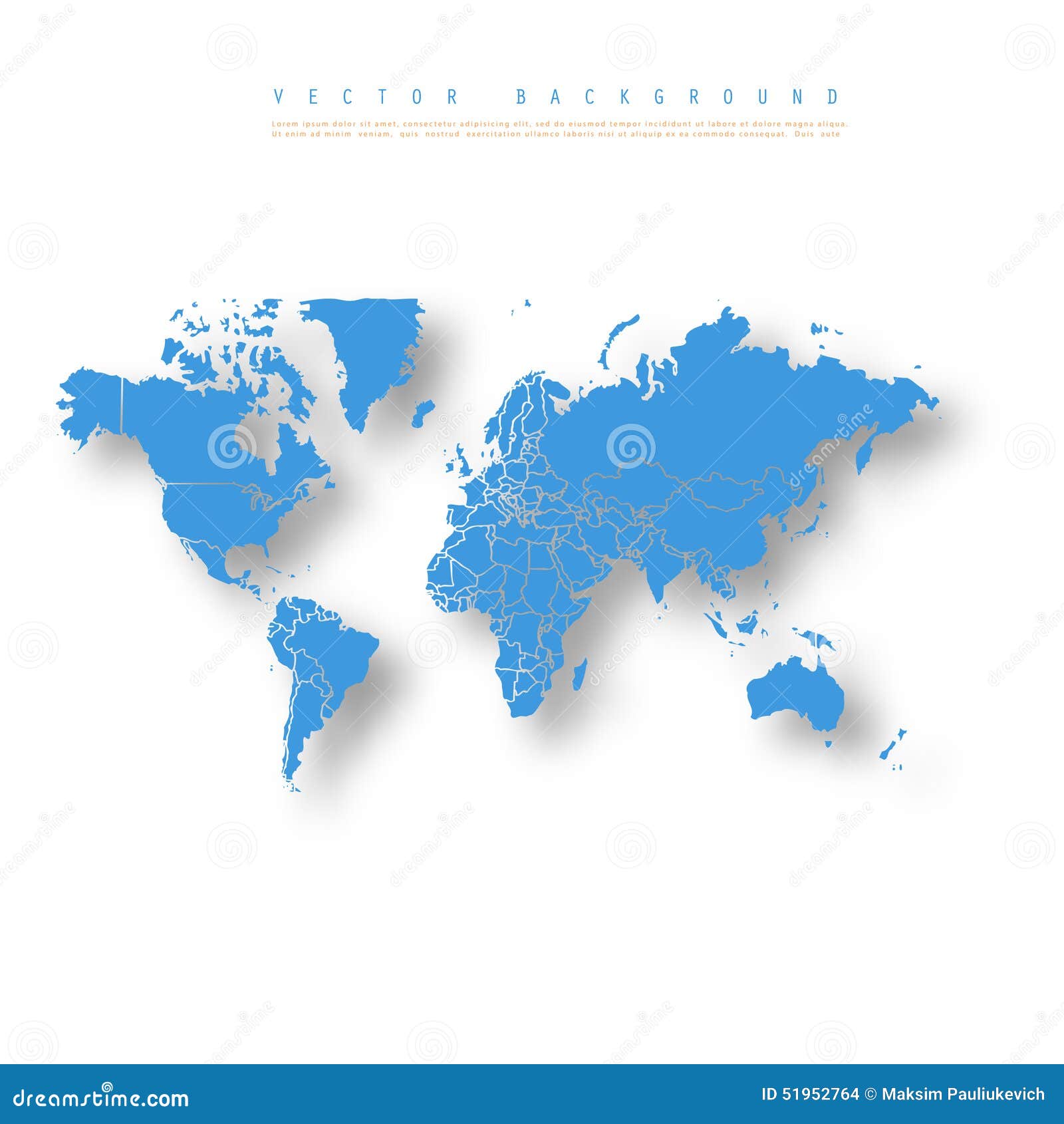Vector Abstract Earth Map stock vector. Illustration of design - 51952764
