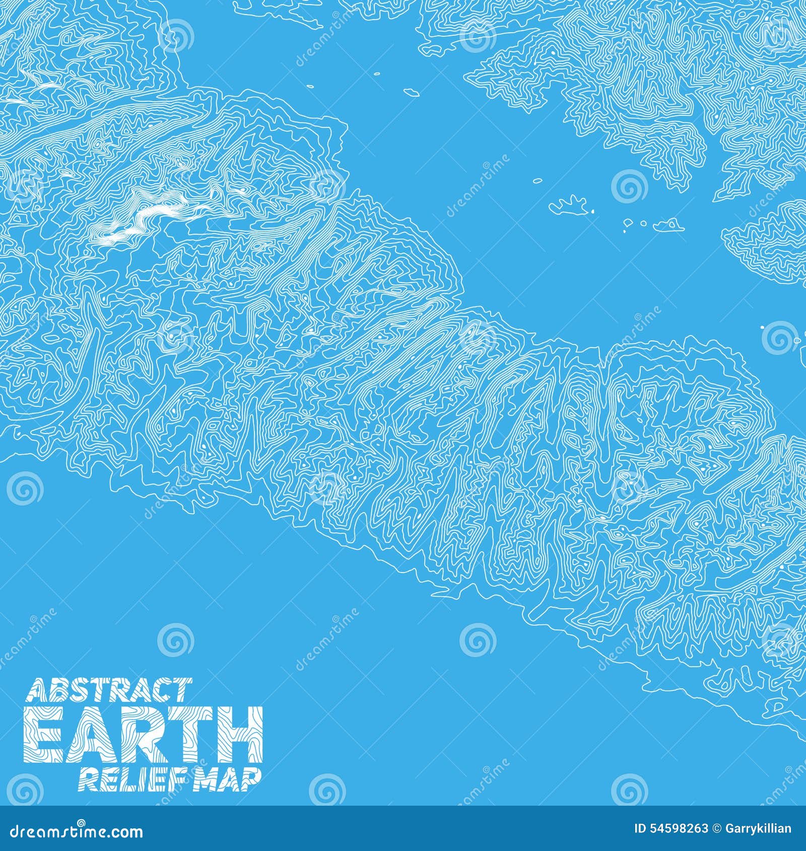 Vector Abstract Earth Relief Map Stock Vector - Illustration of frame ...